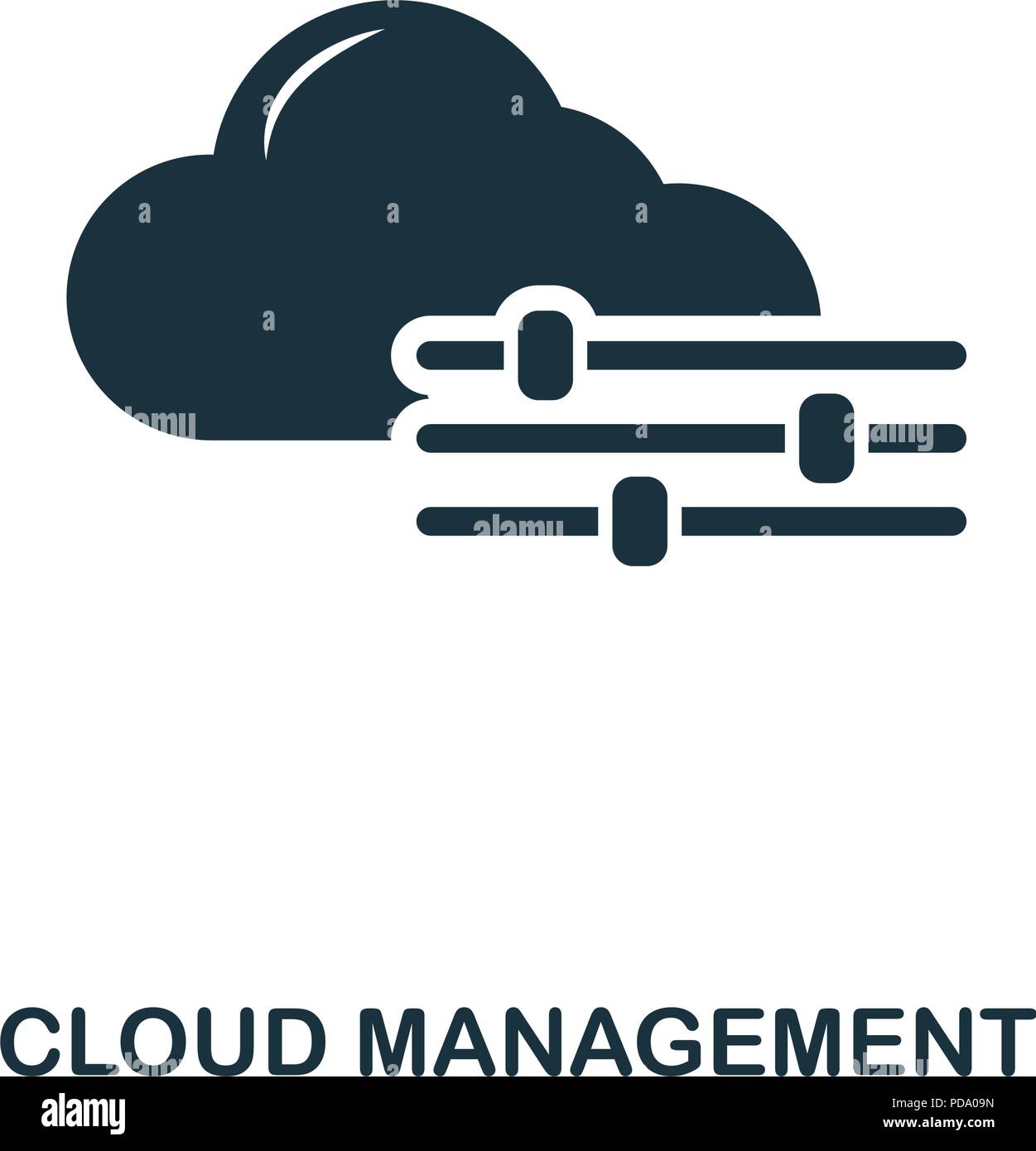 Cloud Management creative icon. Simple element illustration. Cloud ...