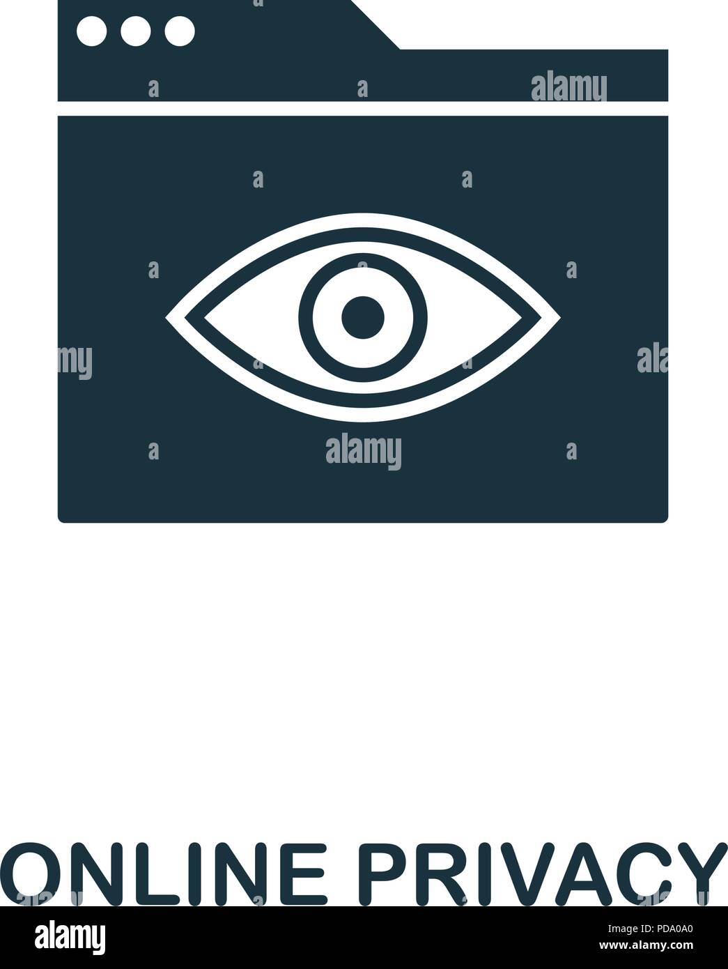 Online Privacy creative icon. Simple element illustration. Online ...