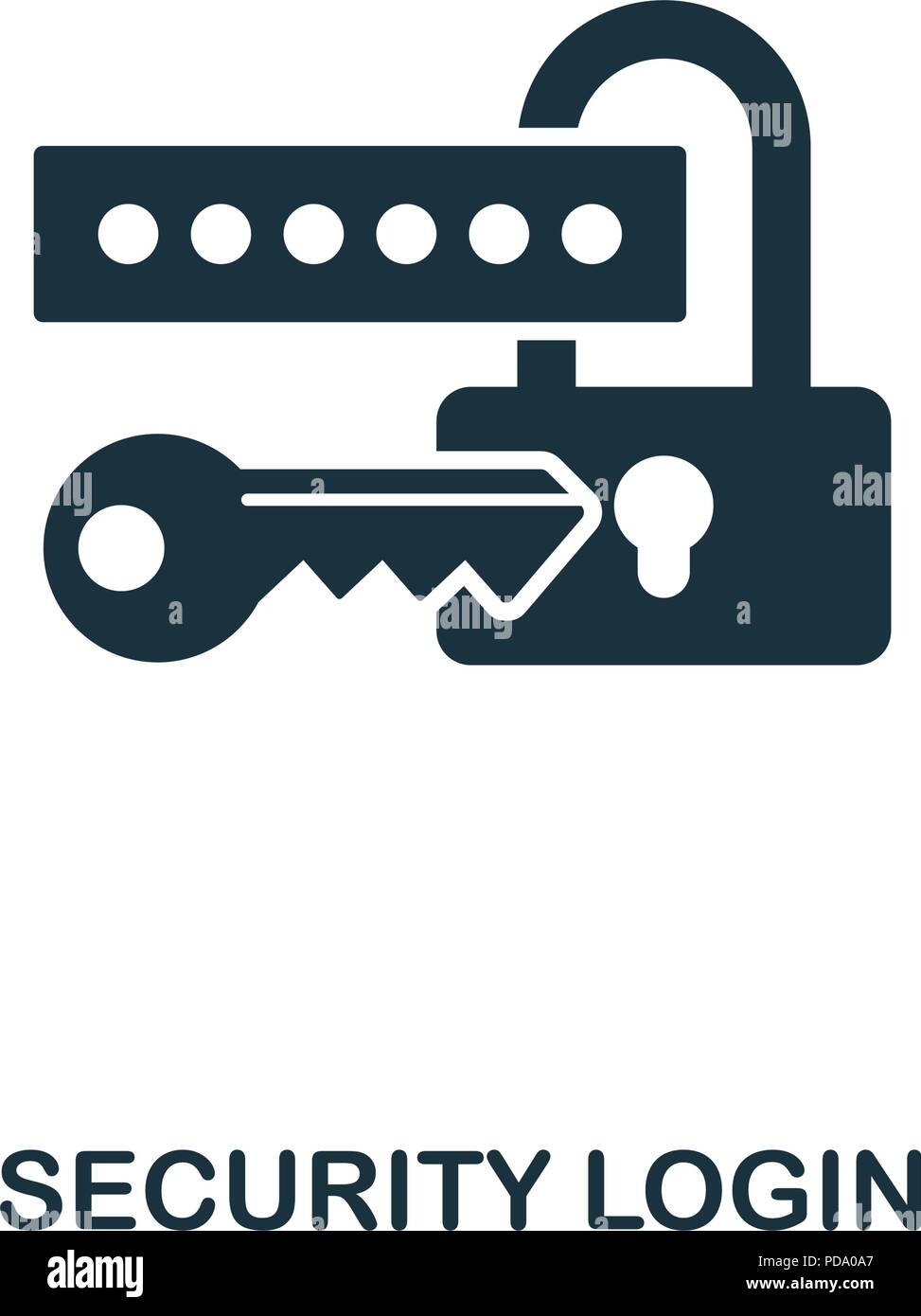 Security Login creative icon. Simple element illustration. Security ...