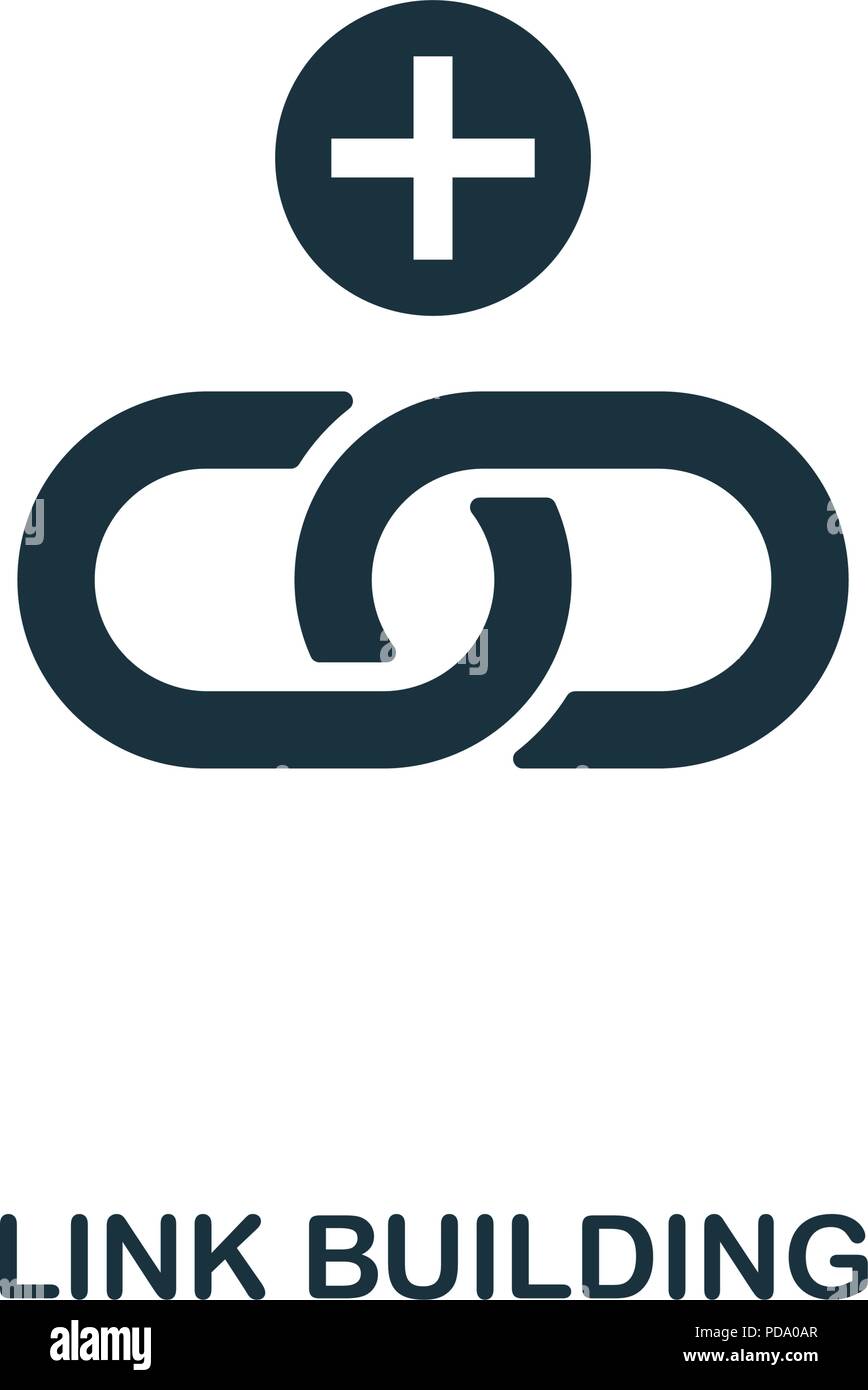 Link Building creative icon. Simple element illustration. Link Building ...