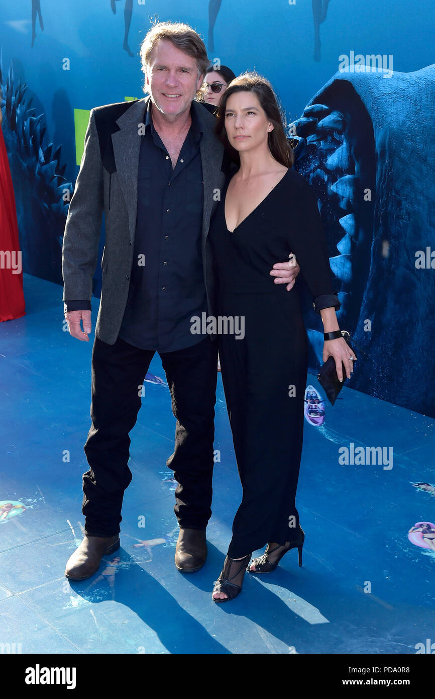 Robert Taylor and guest attending 'The Meg' premiere at the TCL Chinese ...