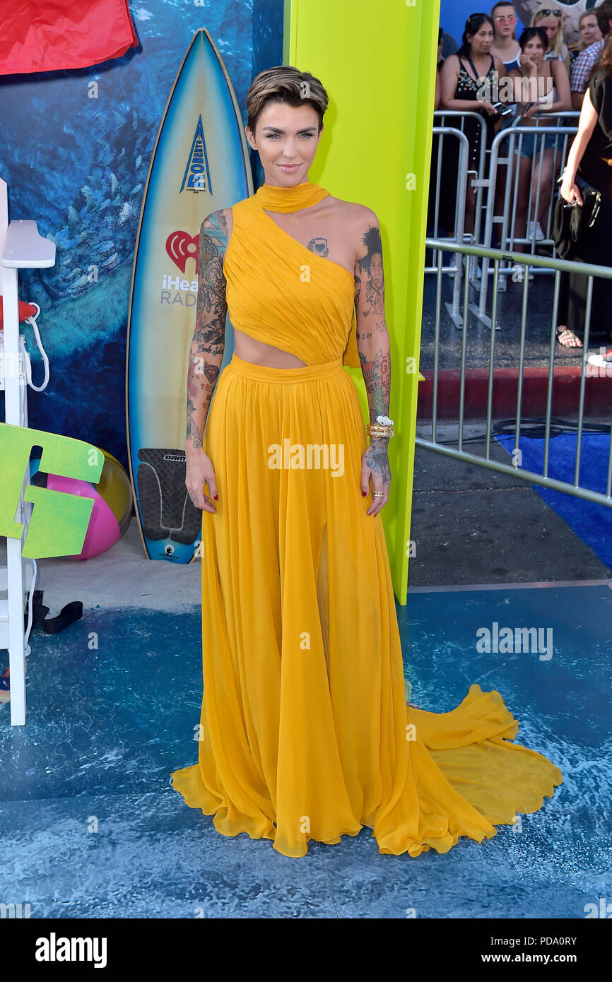 Ruby Rose attending 'The Meg' premiere at the TCL Chinese Theatre on ...