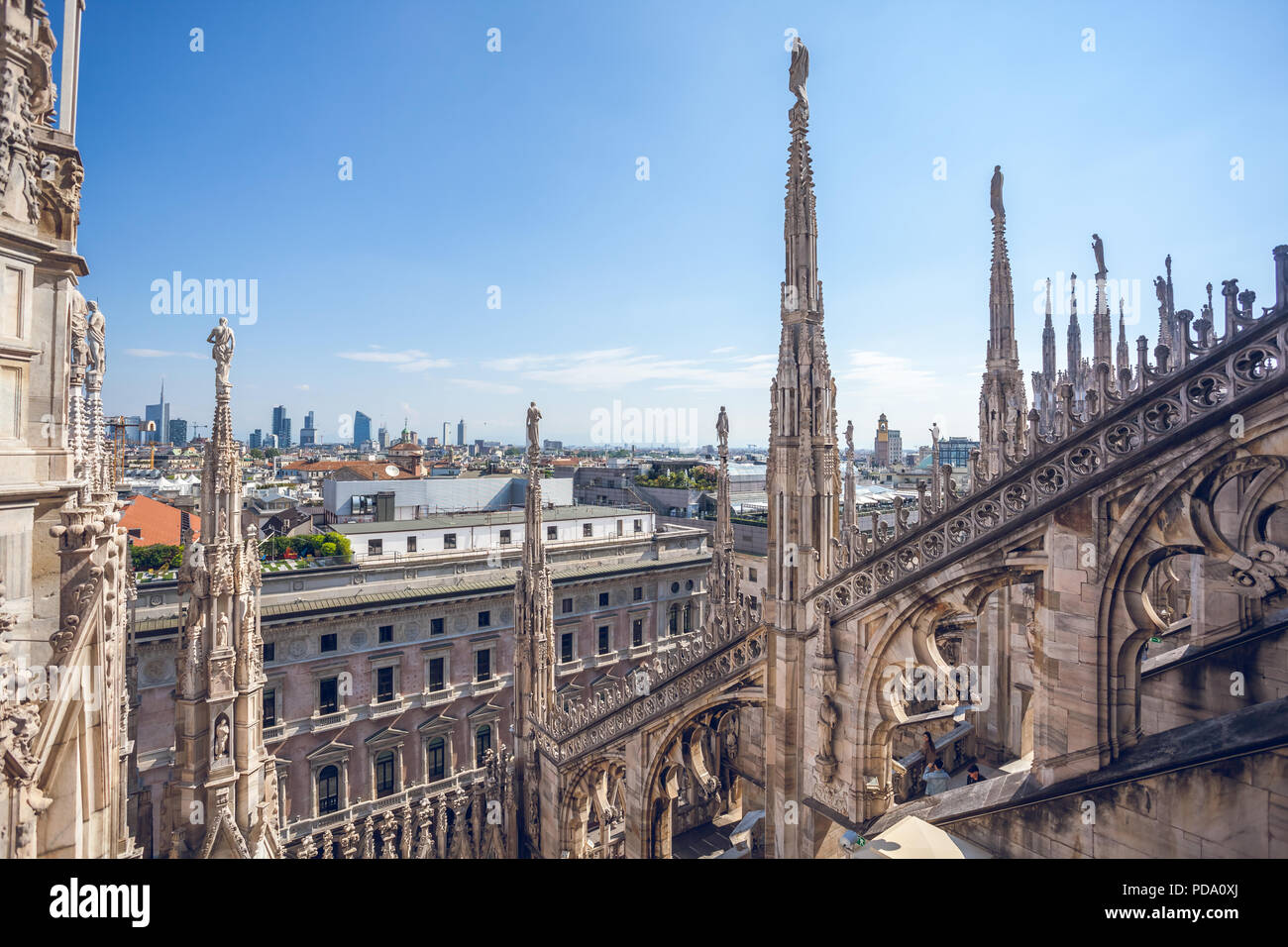 Milan view from the terrace of the duomo hi-res stock photography and ...