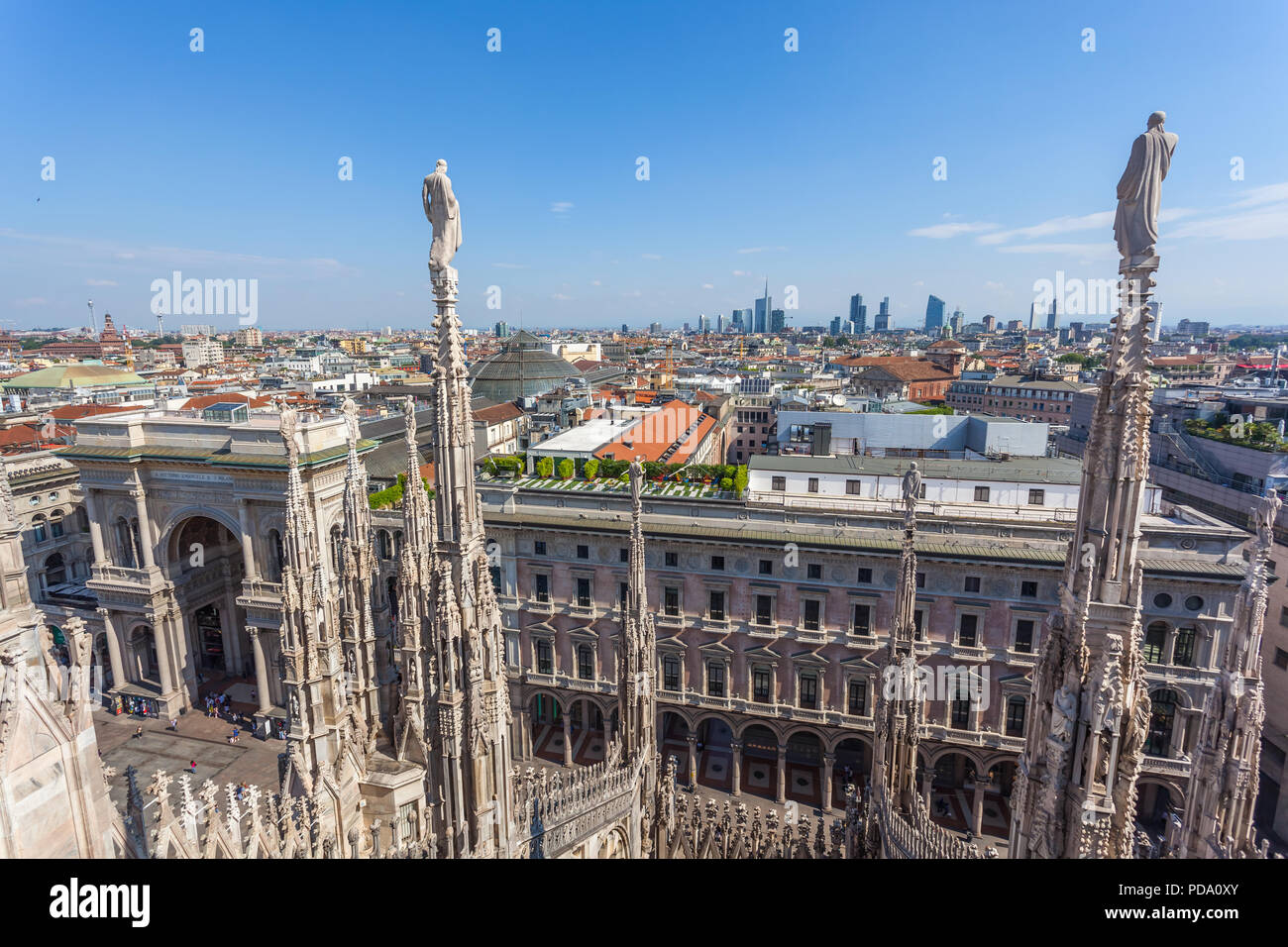 Milan view from the terrace of the duomo hi-res stock photography and ...