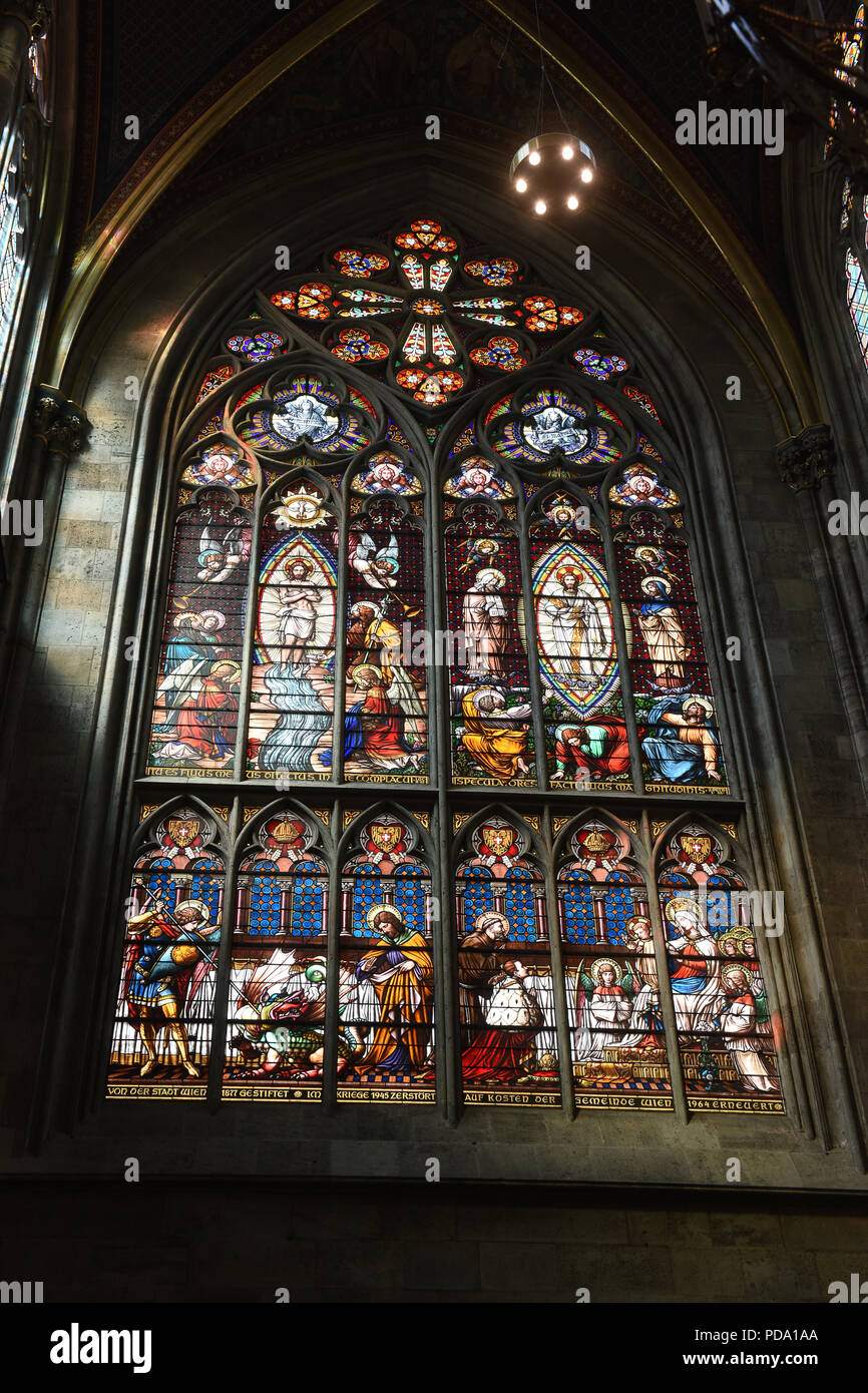 Vienna austria stained glass window hi-res stock photography and images ...