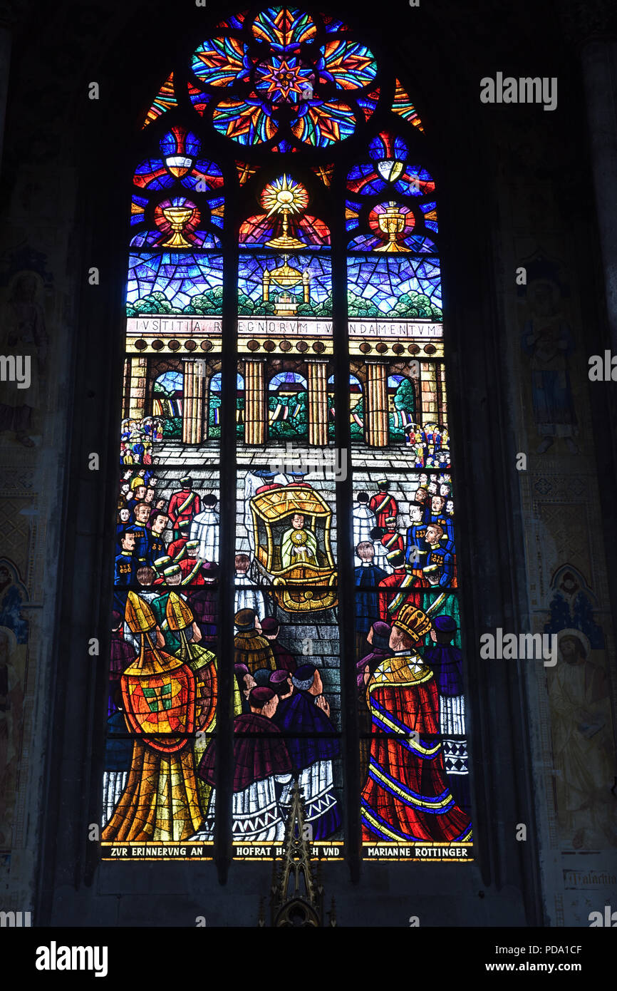 Vienna austria stained glass window hi-res stock photography and images ...