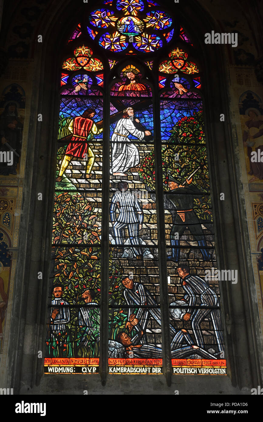 Vienna austria stained glass window hi-res stock photography and images ...