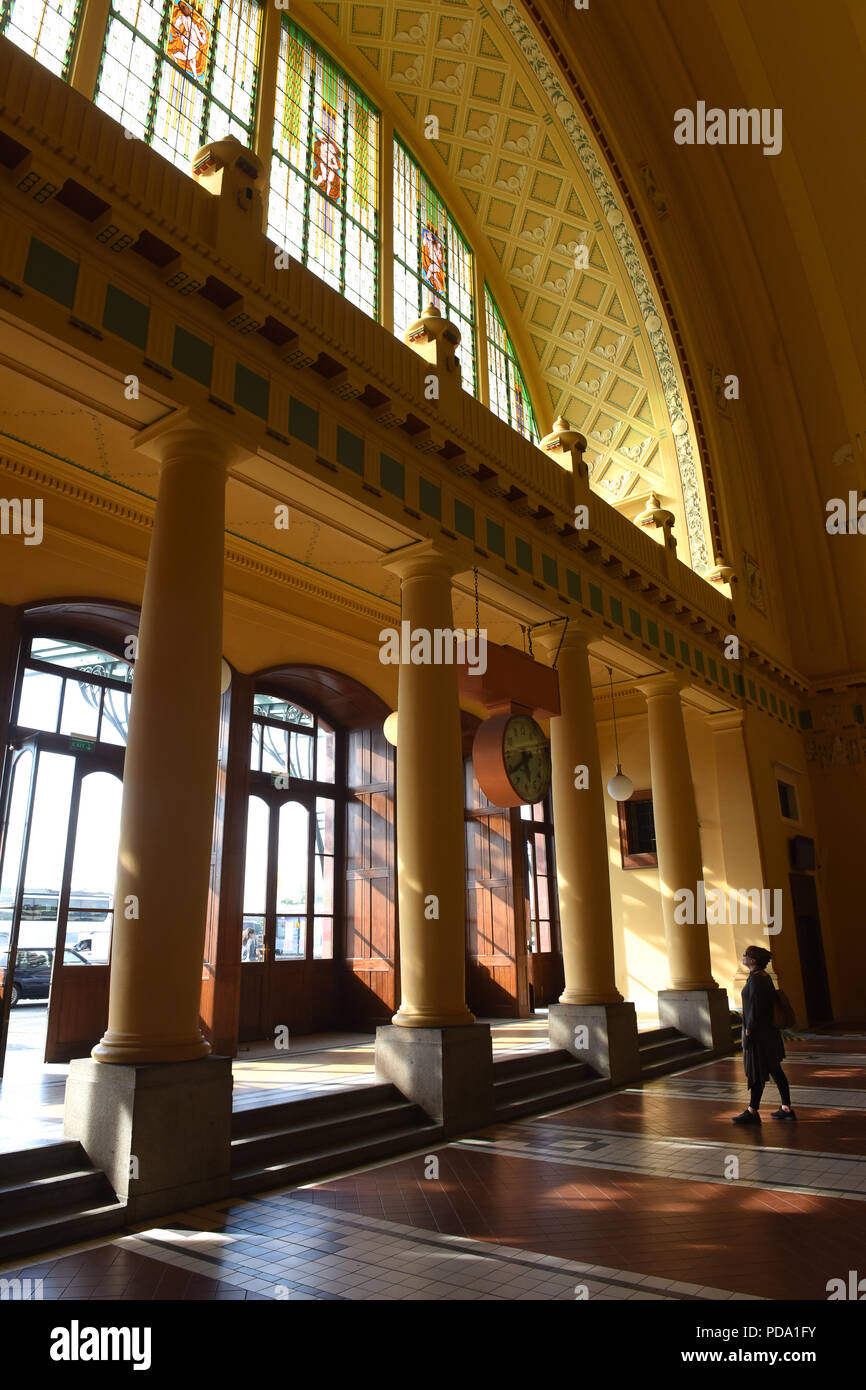 Prague Railway Station in the Czech Republic with it's Art Nouveau ...