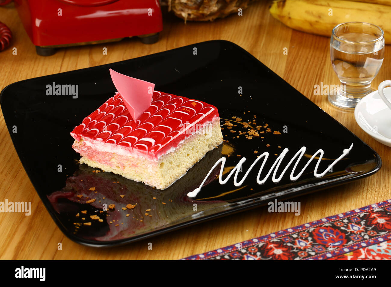 Trilece Caramel Dairy Dessert Cake Stock Photo - Alamy