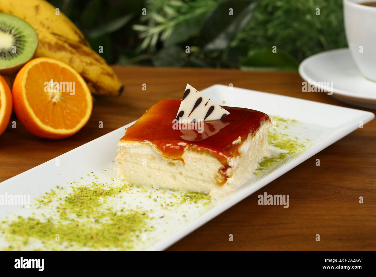 Trilece caramel dairy dessert hi-res stock photography and images - Alamy