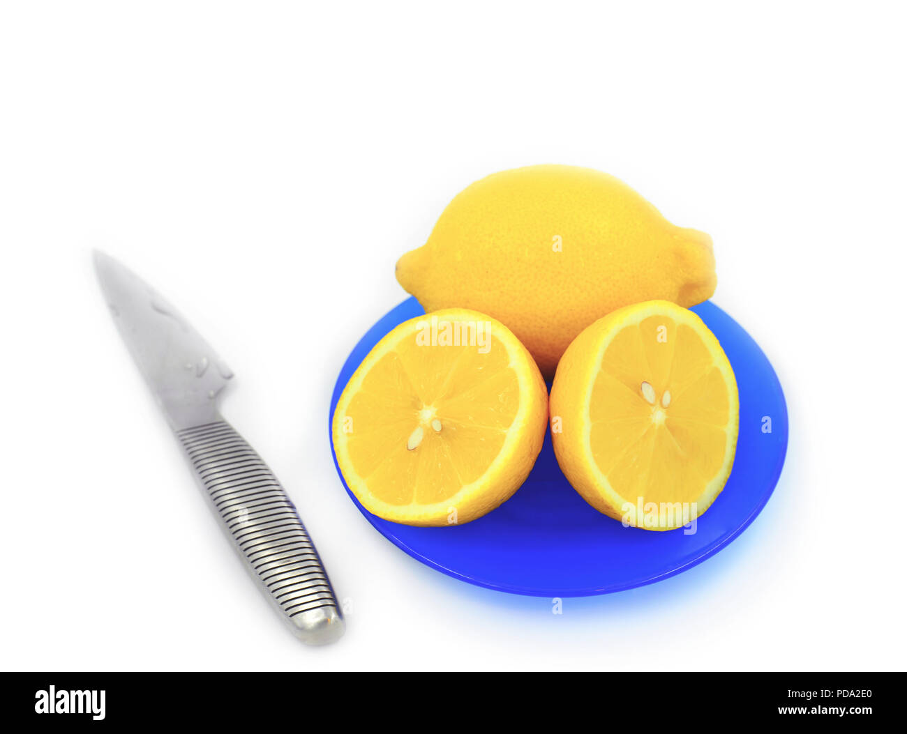 still-life with cut lemons Stock Photo - Alamy