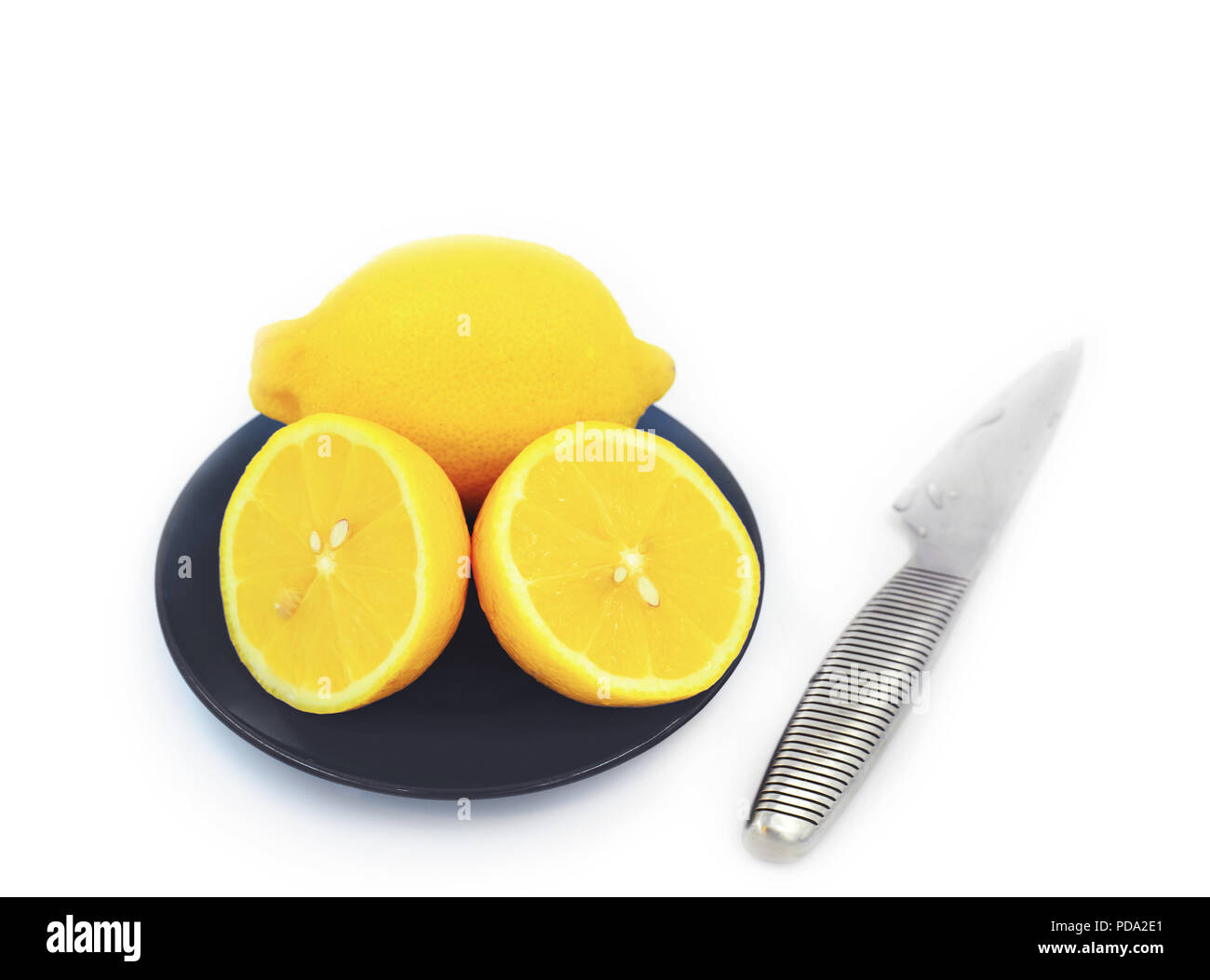 still-life with cut lemons Stock Photo - Alamy