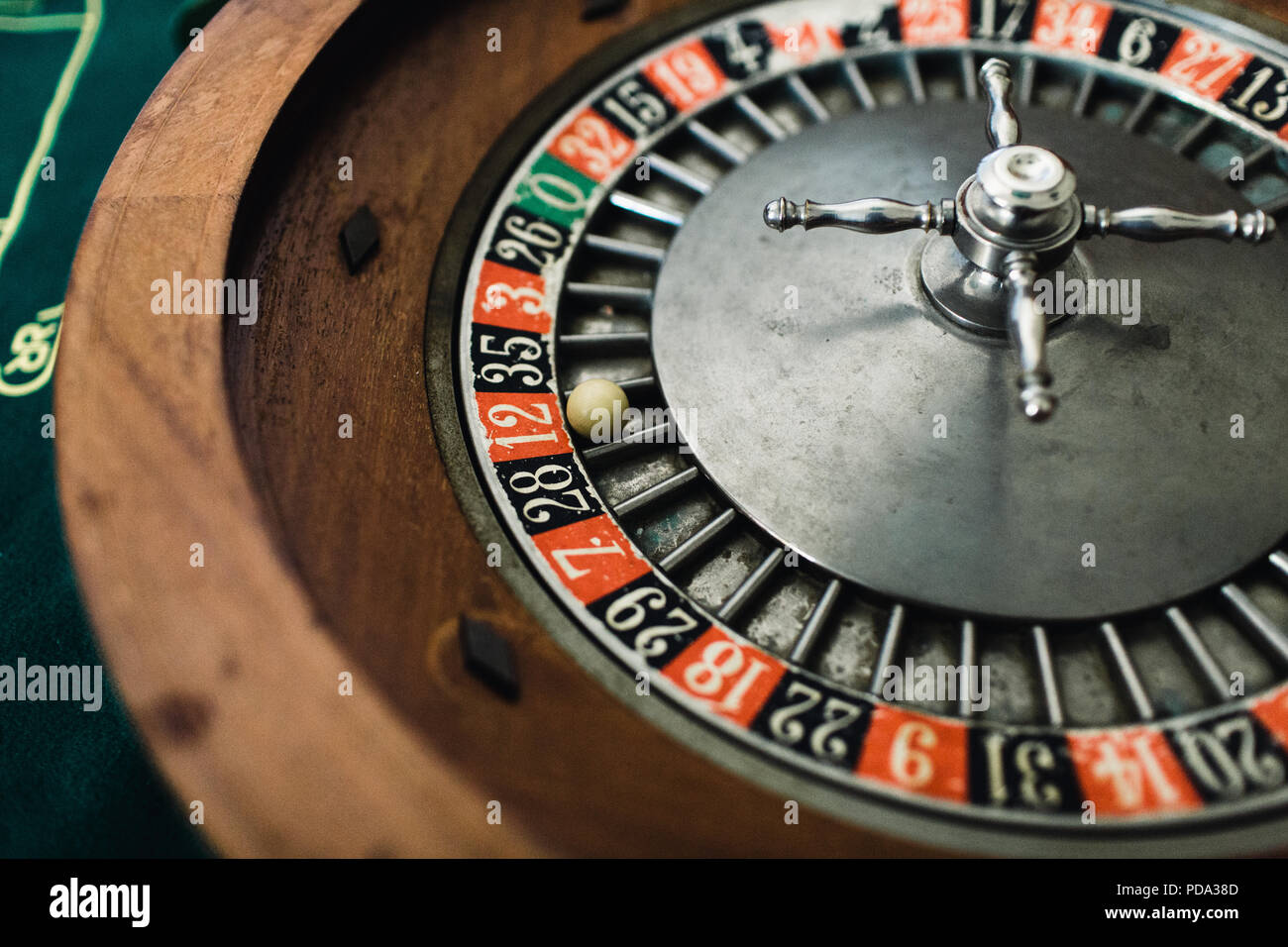 Roulette wheel spinning ball hi-res stock photography and images - Alamy