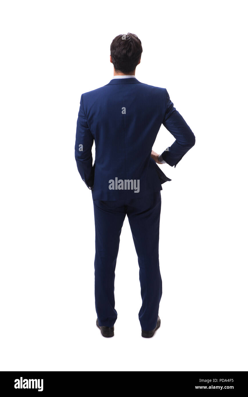 Young businessman isolated on white background Stock Photo - Alamy