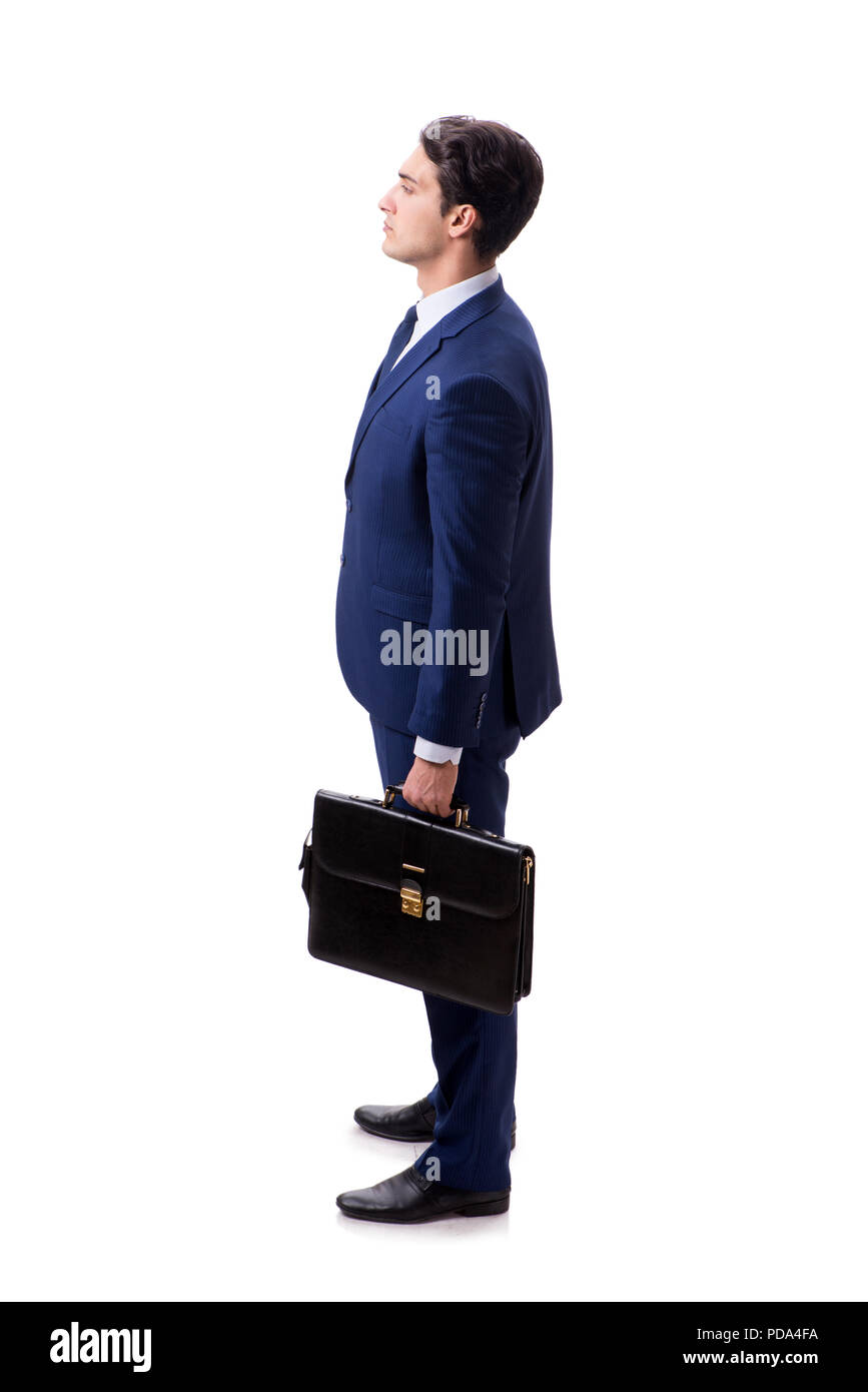 Young businessman isolated on white background Stock Photo - Alamy