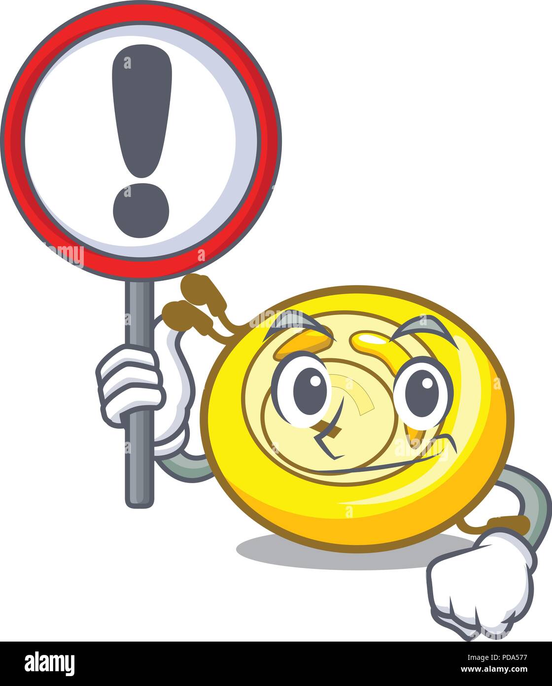 With sign CD player character cartoon Stock Vector Image & Art - Alamy