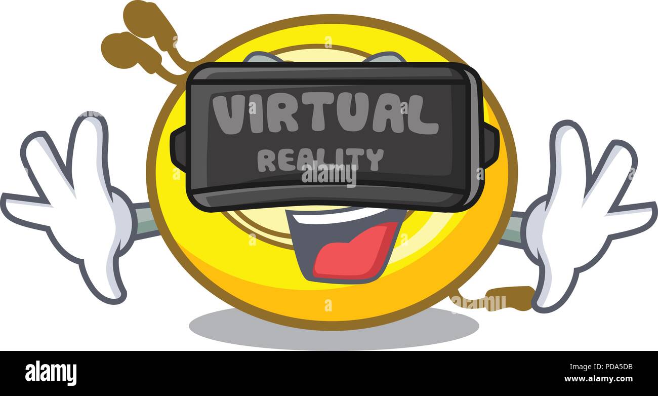 Virtual reality CD player mascot cartoon Stock Vector Image & Art - Alamy