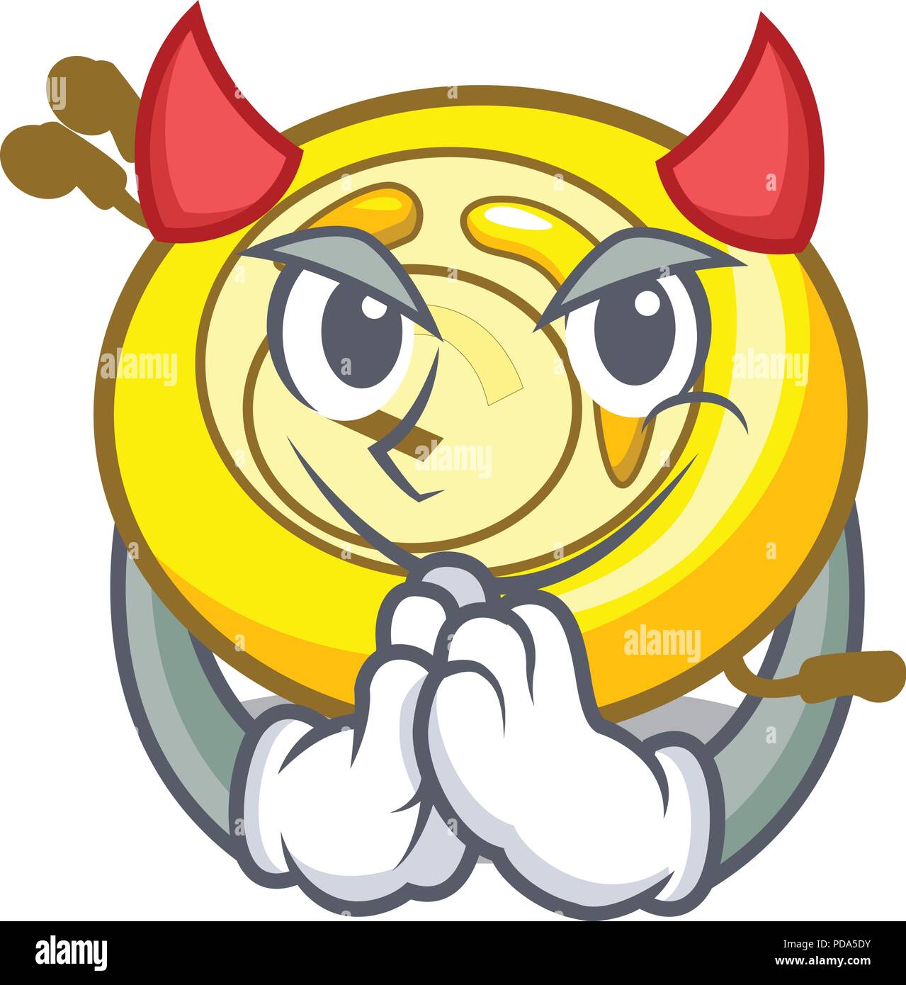 Devil CD player mascot cartoon Stock Vector Image & Art - Alamy