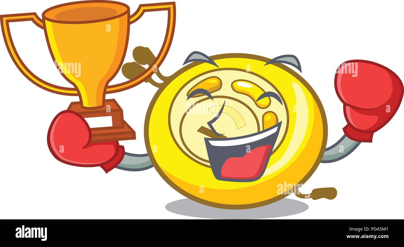 Boxing winner CD player mascot cartoon Stock Vector Image & Art - Alamy