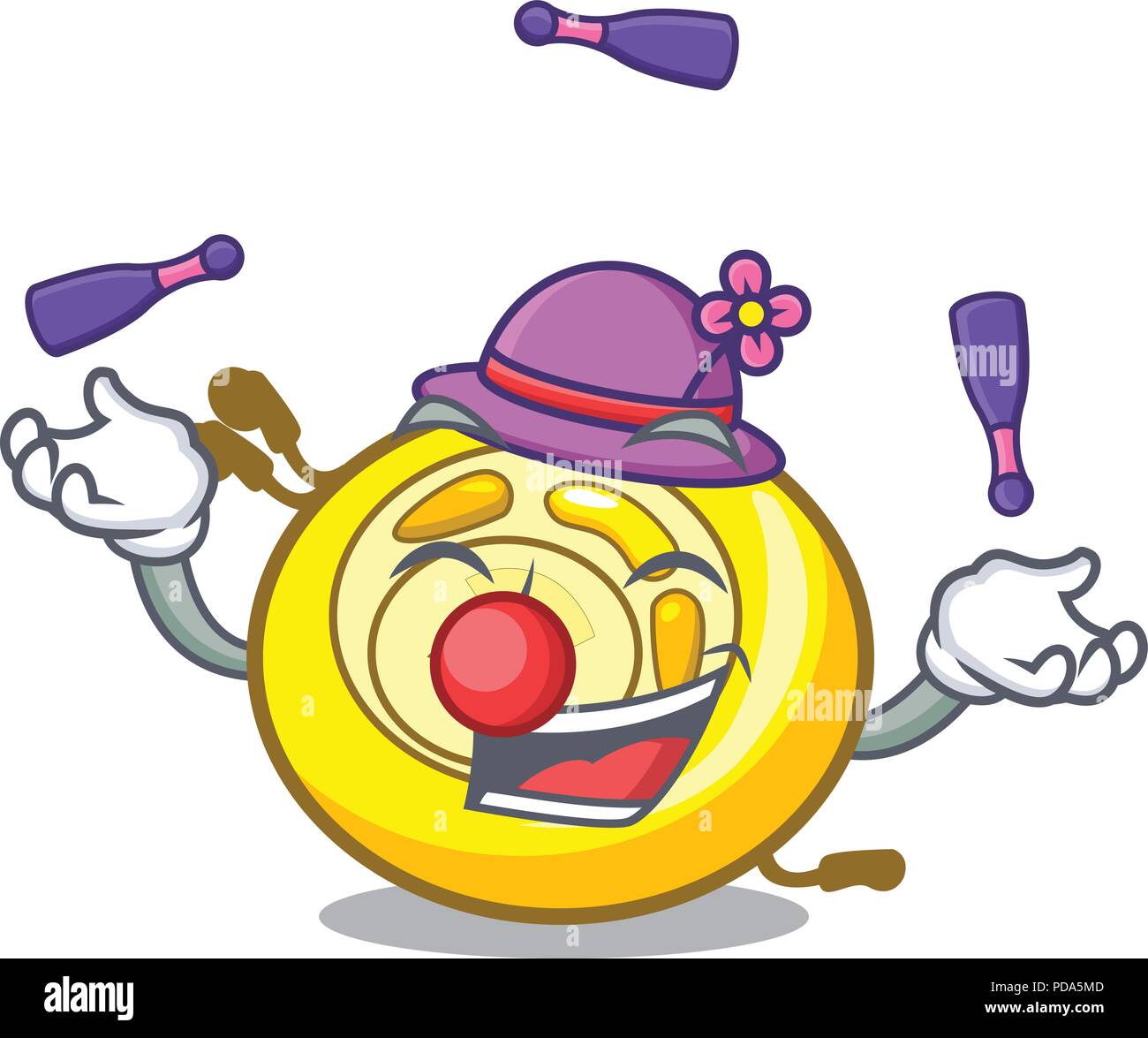Juggling CD player mascot cartoon Stock Vector Image & Art - Alamy