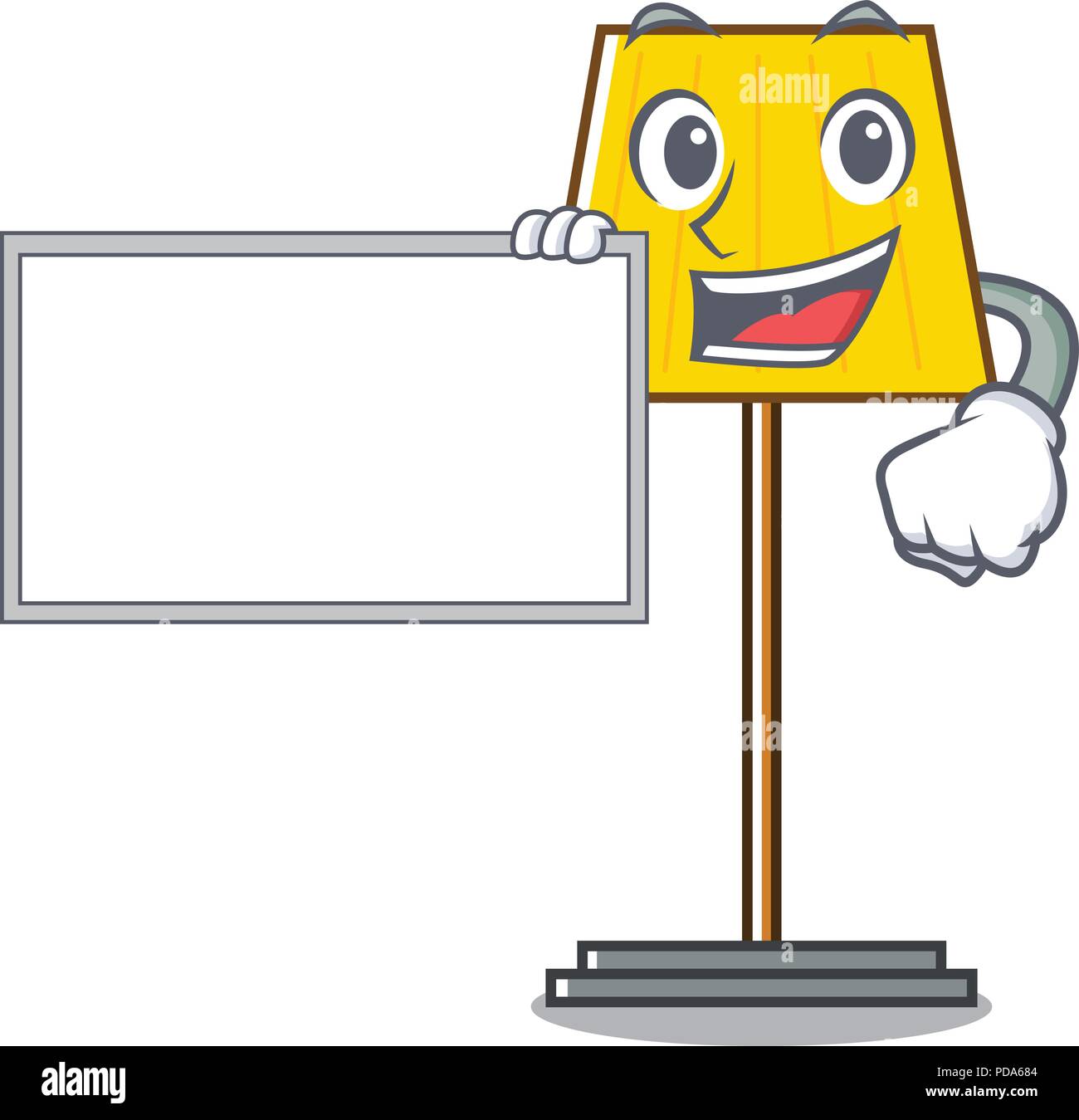 With board floor lamp character cartoon Stock Vector Image & Art - Alamy