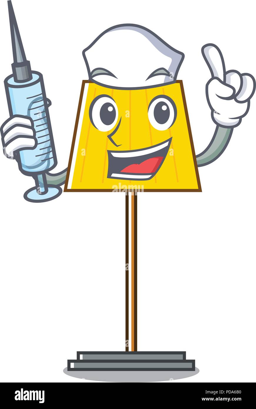 Nurse floor lamp character cartoon Stock Vector Image & Art - Alamy
