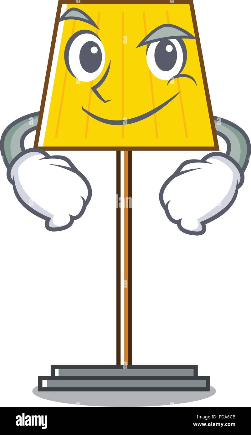 Smirking floor lamp character cartoon Stock Vector Image & Art - Alamy
