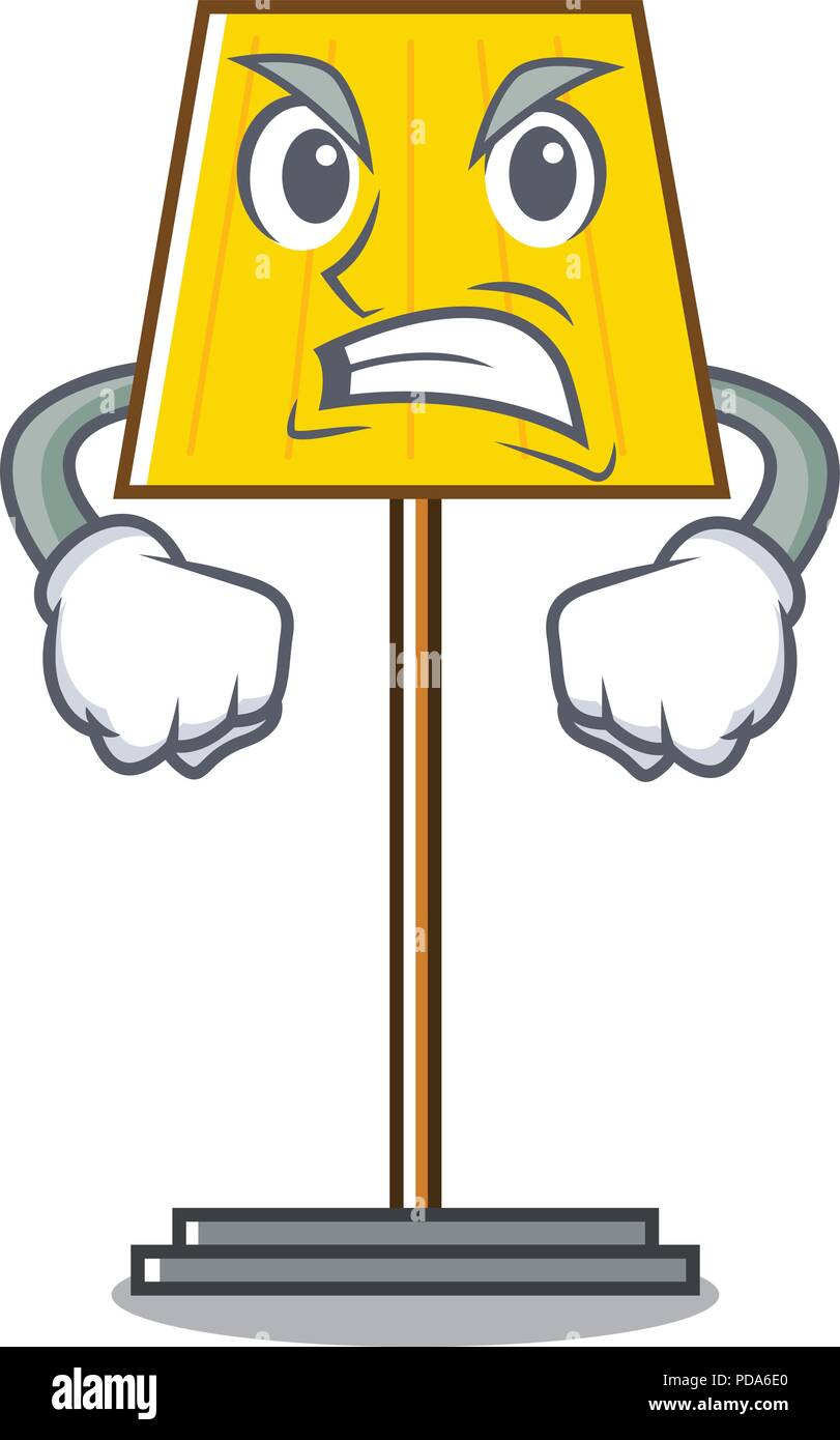 Angry floor lamp mascot cartoon Stock Vector Image & Art - Alamy