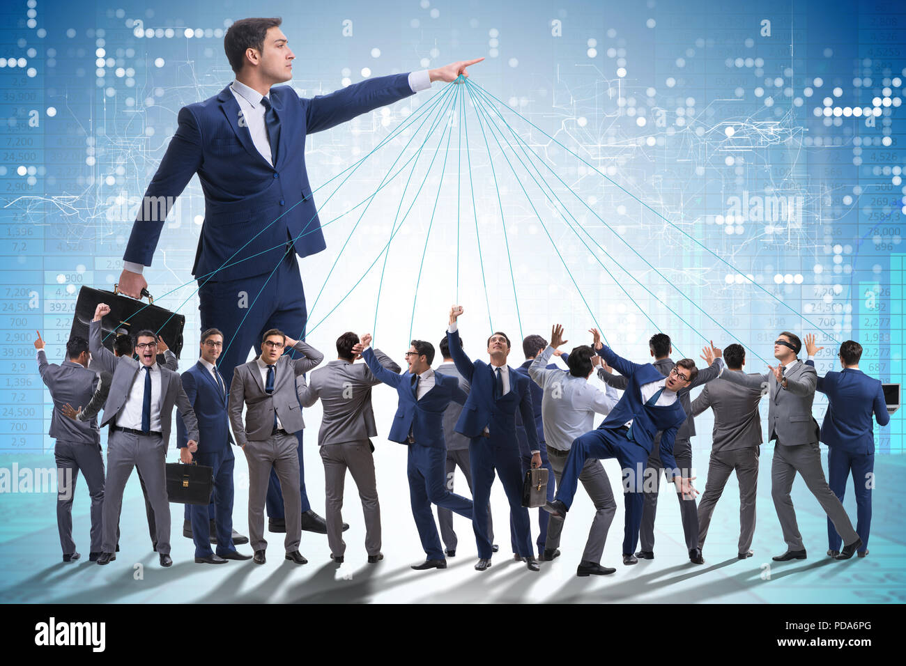 Concept business manipulation showing hi-res stock photography and ...