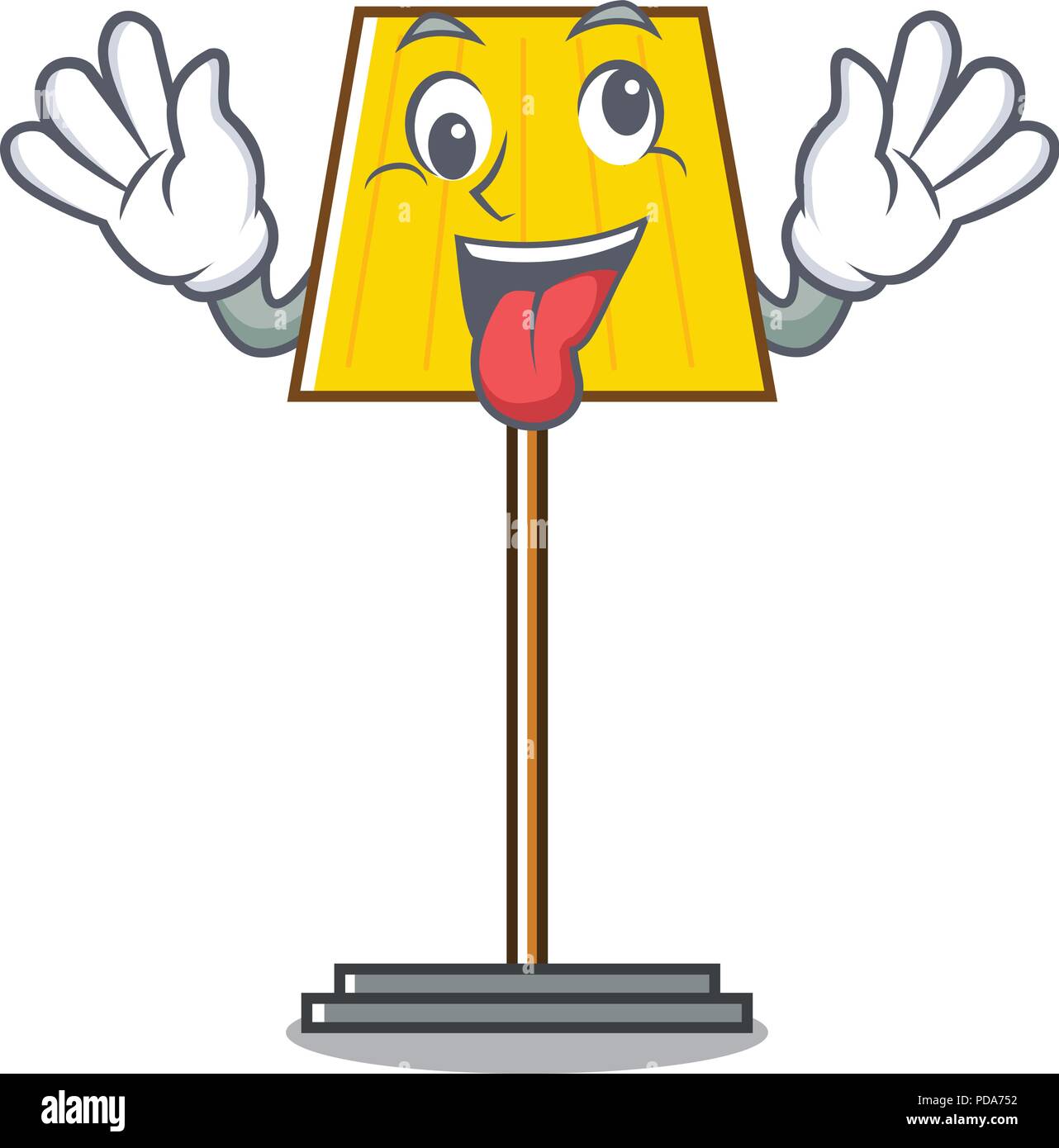Crazy floor lamp mascot cartoon Stock Vector Image & Art - Alamy