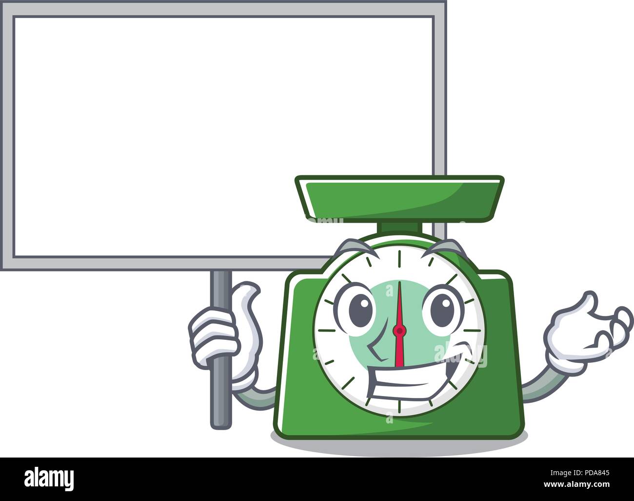 Bring board kitchen scale character cartoon Stock Vector Image & Art ...