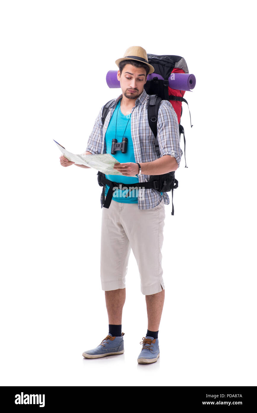 Lost looking at map Cut Out Stock Images & Pictures - Alamy