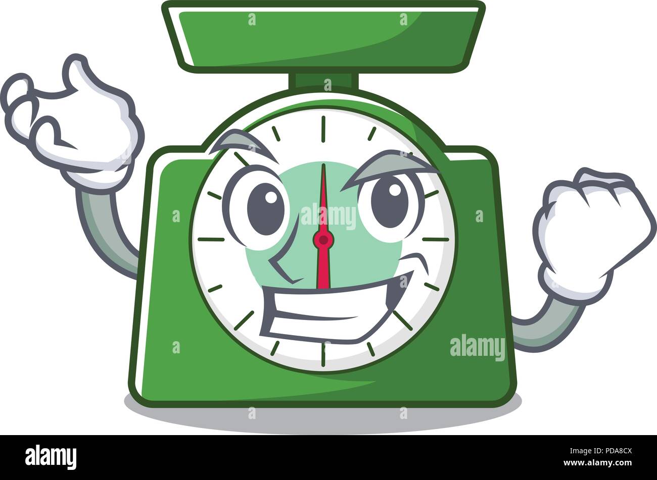 Successful kitchen scale character cartoon Stock Vector Image & Art - Alamy