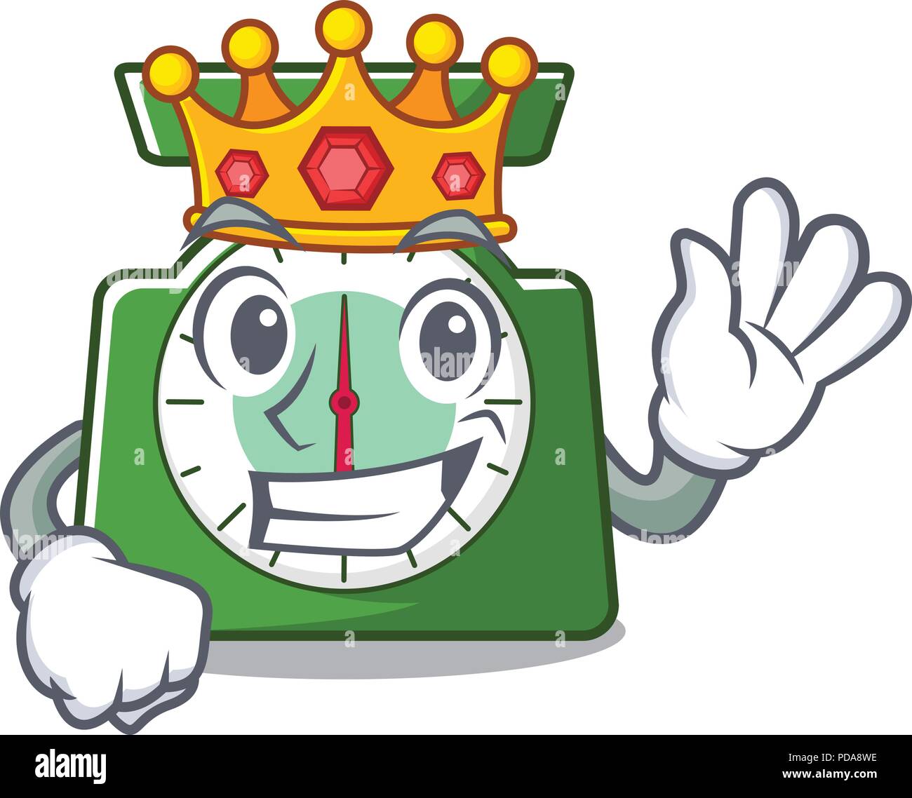 King kitchen scale mascot cartoon Stock Vector Image & Art - Alamy