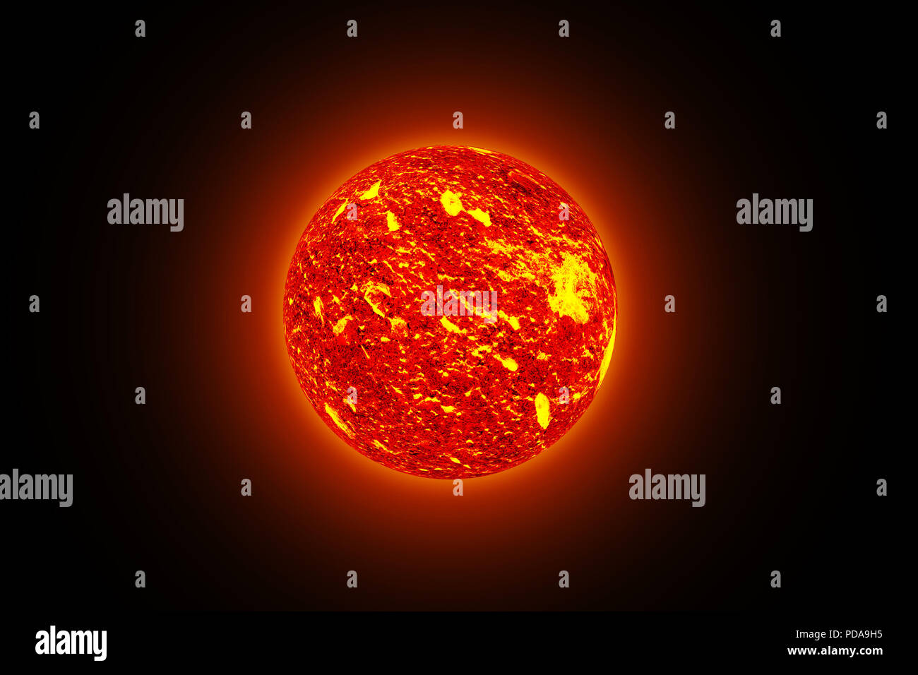 3D Sun high resolution illustration digital Stock Photo - Alamy