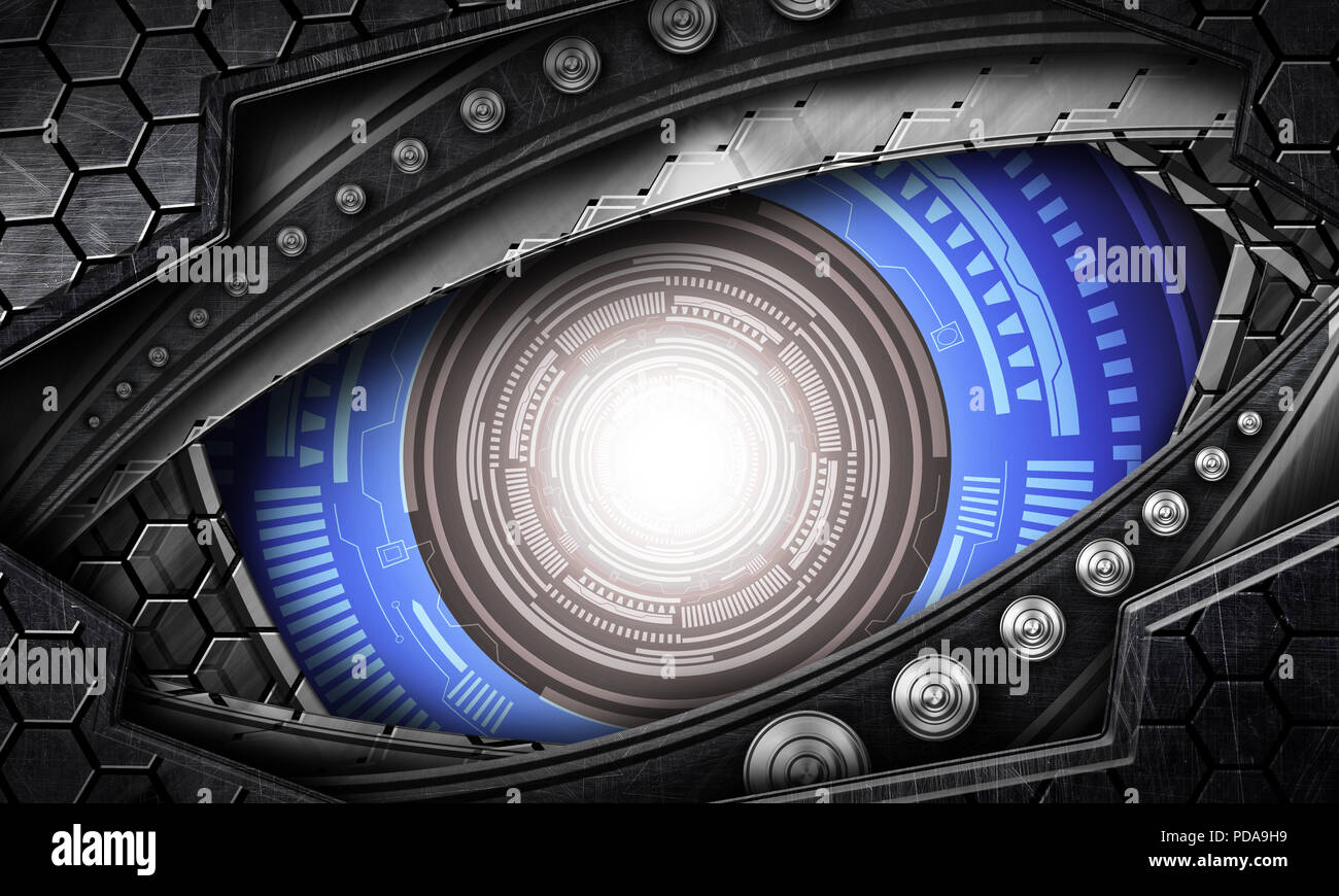 abstract robot eye background Stock Photo - Alamy