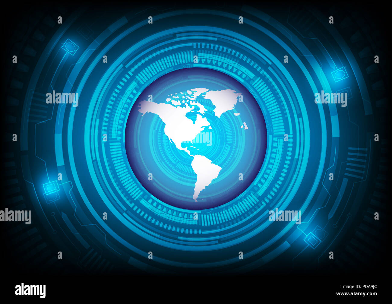 Abstract Global technology background Stock Photo - Alamy