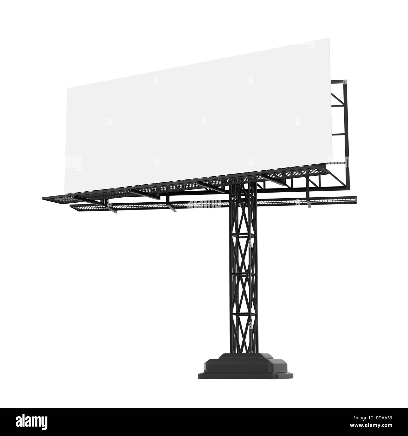 Large blank billboard mockup Cut Out Stock Images & Pictures - Alamy