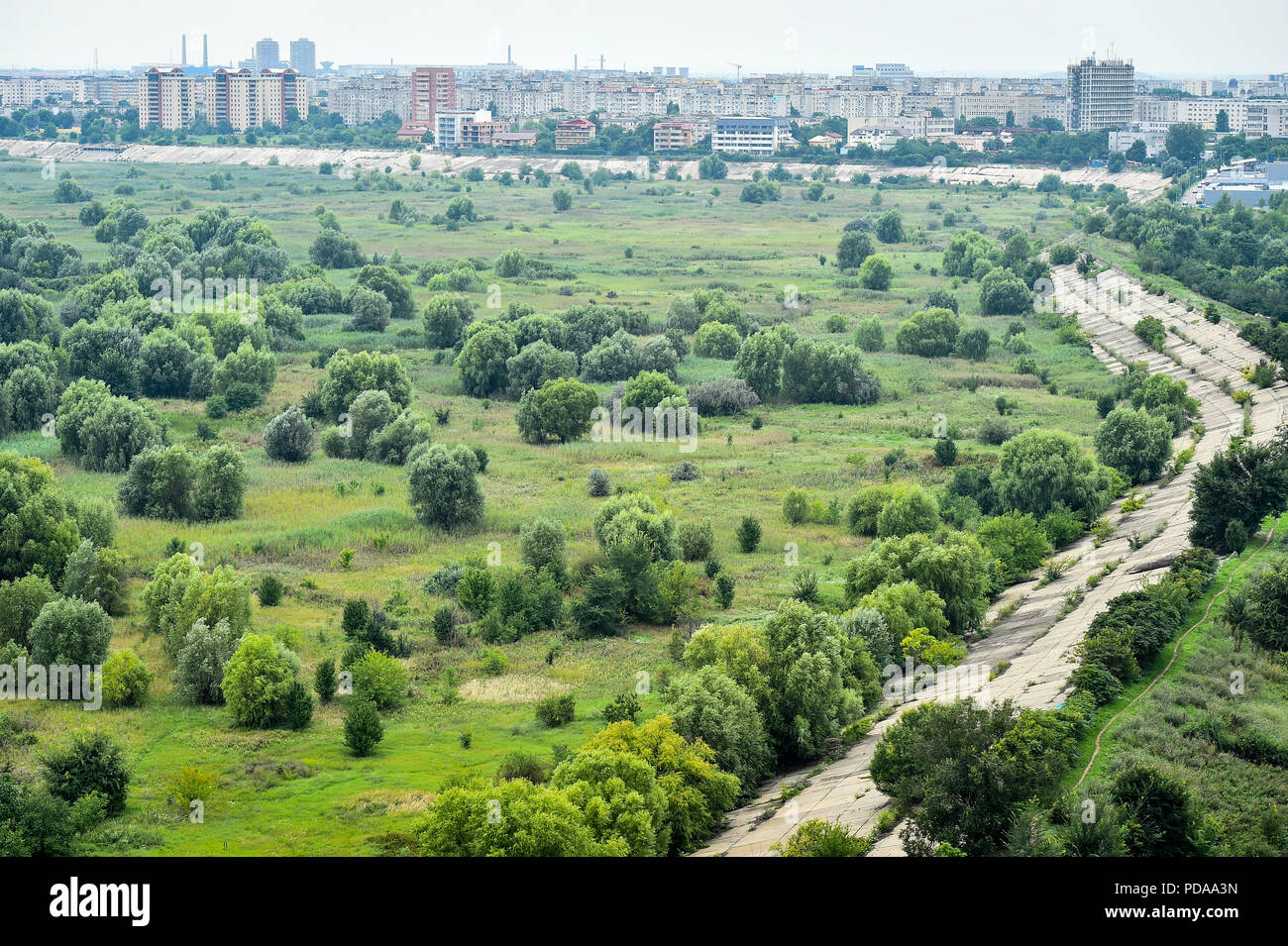 Aerial view of the Vacaresti Nature Park in Bucharest Stock Photo - Alamy