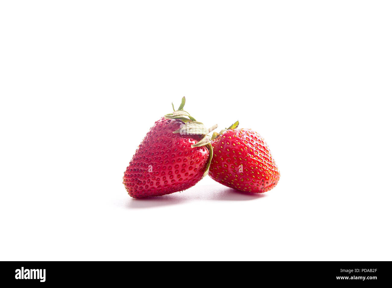 Sweet strawberry. Fresh raw red berries isolated on white background ...