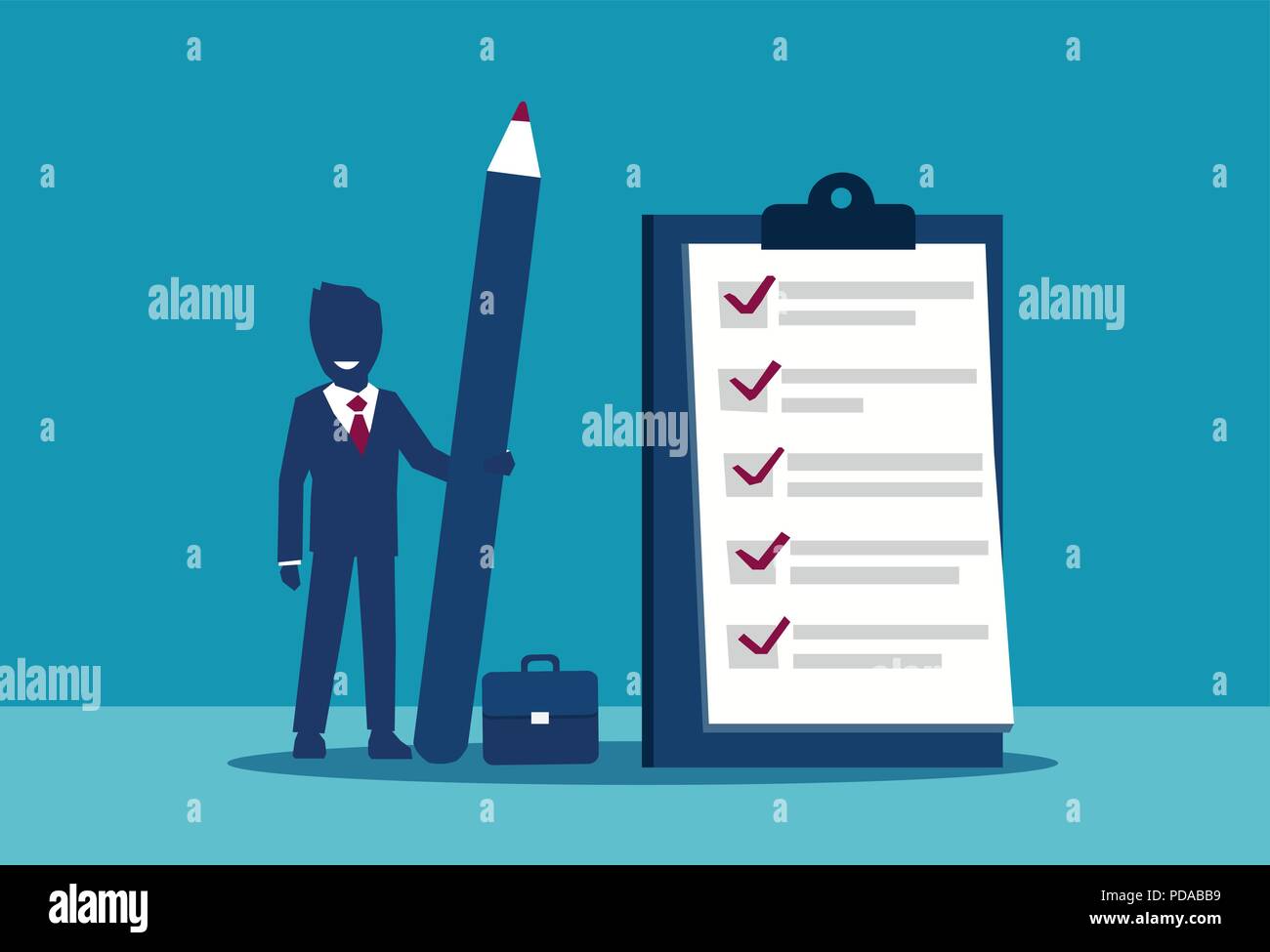Checklist cartoon hi-res stock photography and images - Alamy