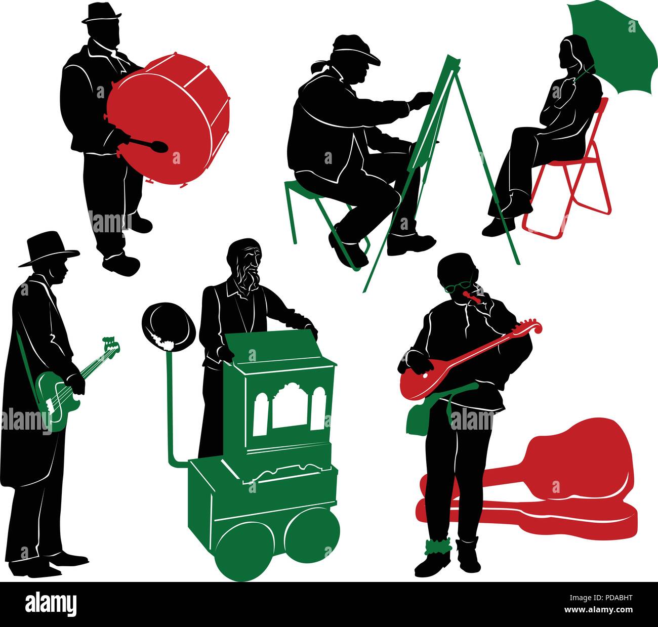 Show of street artists Stock Vector Images - Alamy