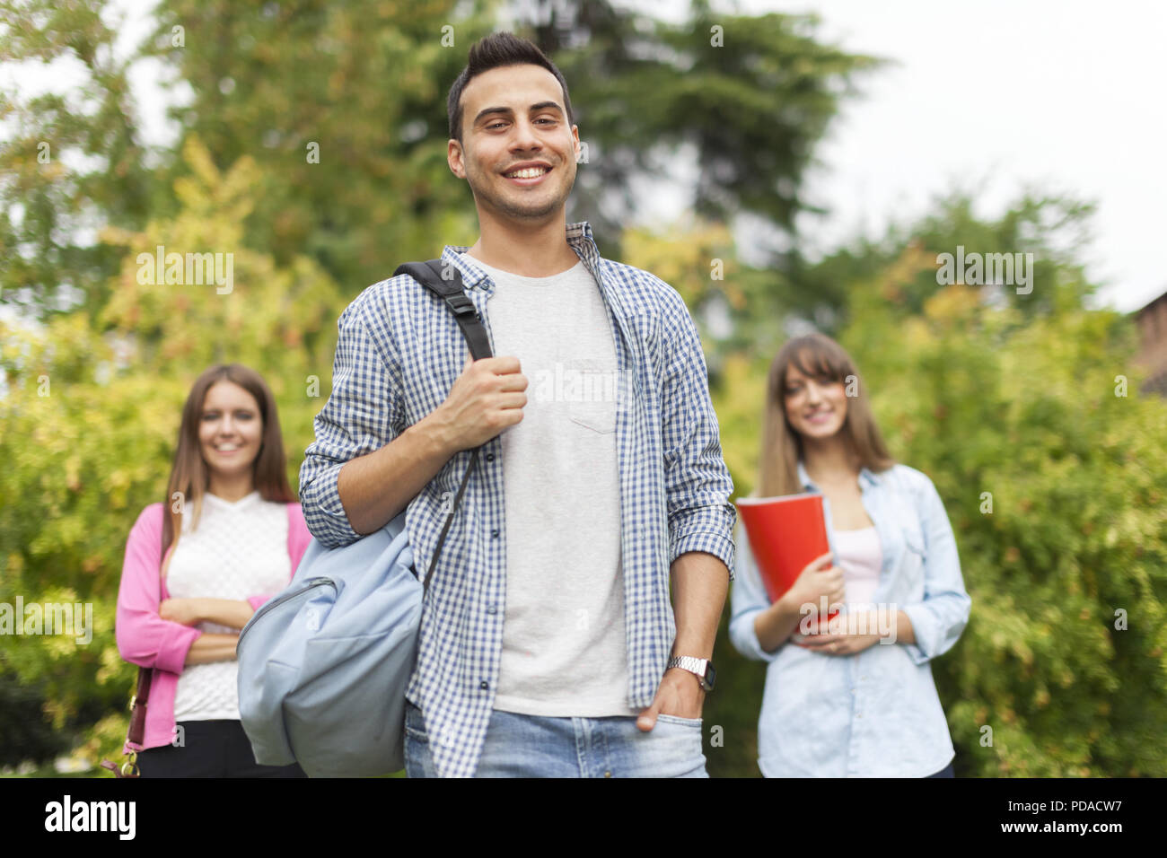 Man in front of high school hi-res stock photography and images - Alamy