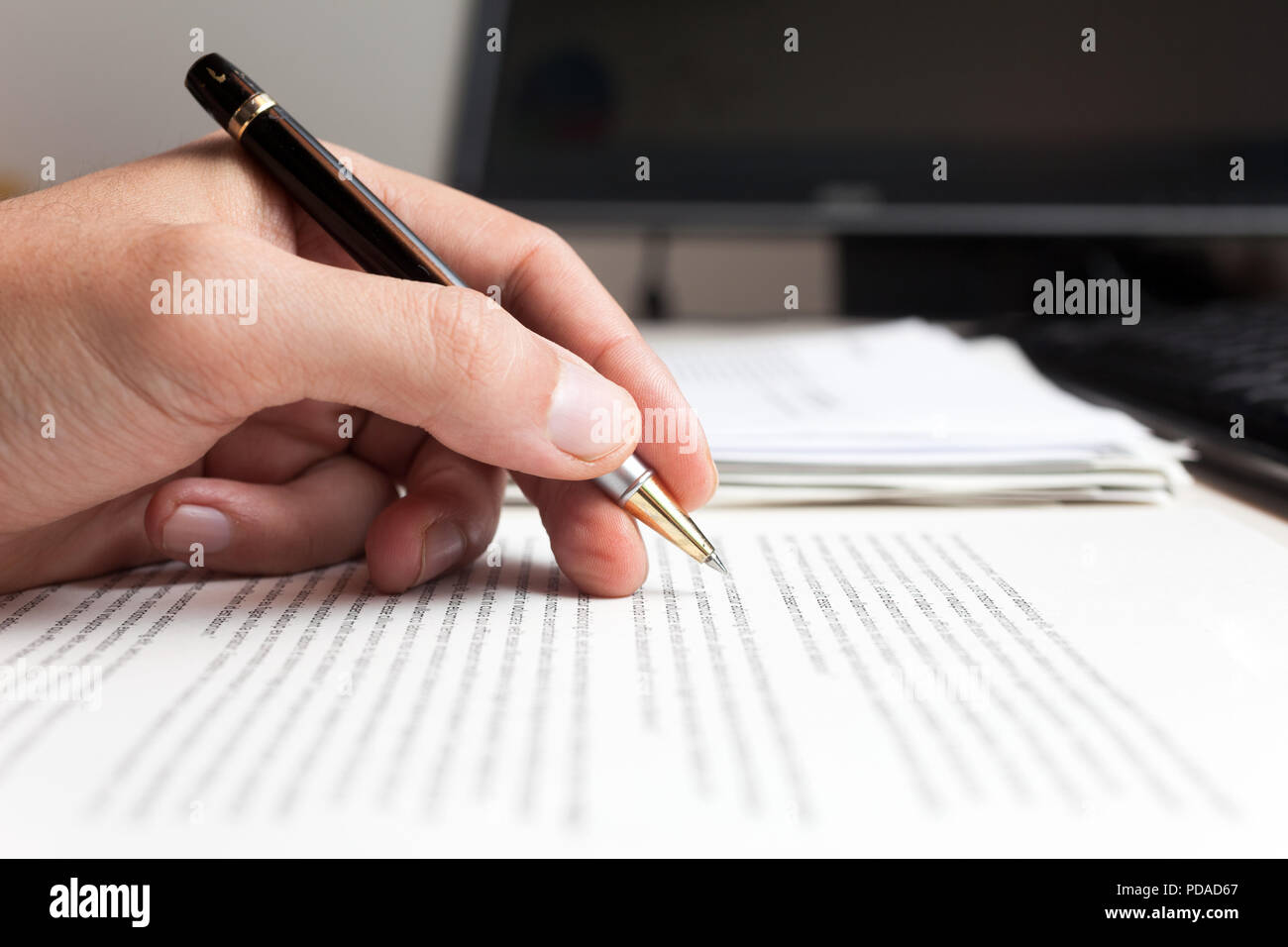 Document correction hi-res stock photography and images - Alamy