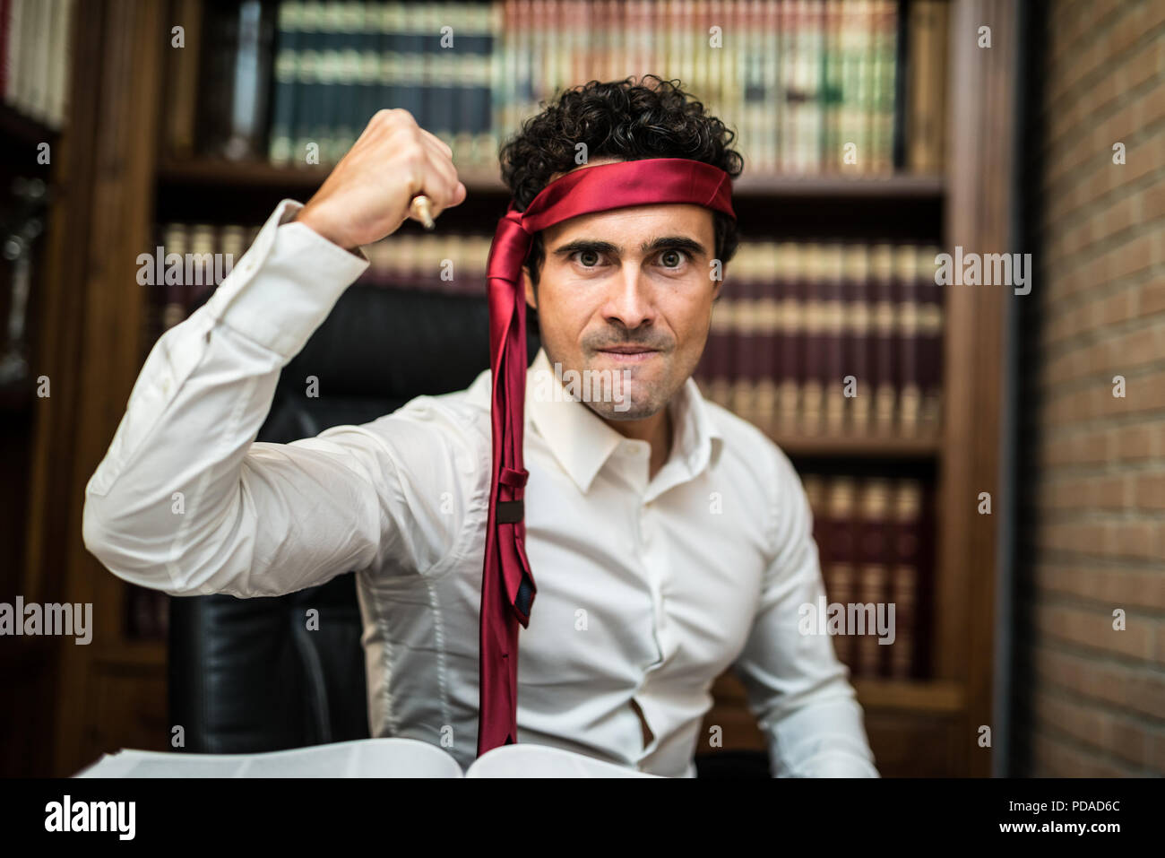 Man fighting himself High Resolution Stock Photography and Images - Alamy