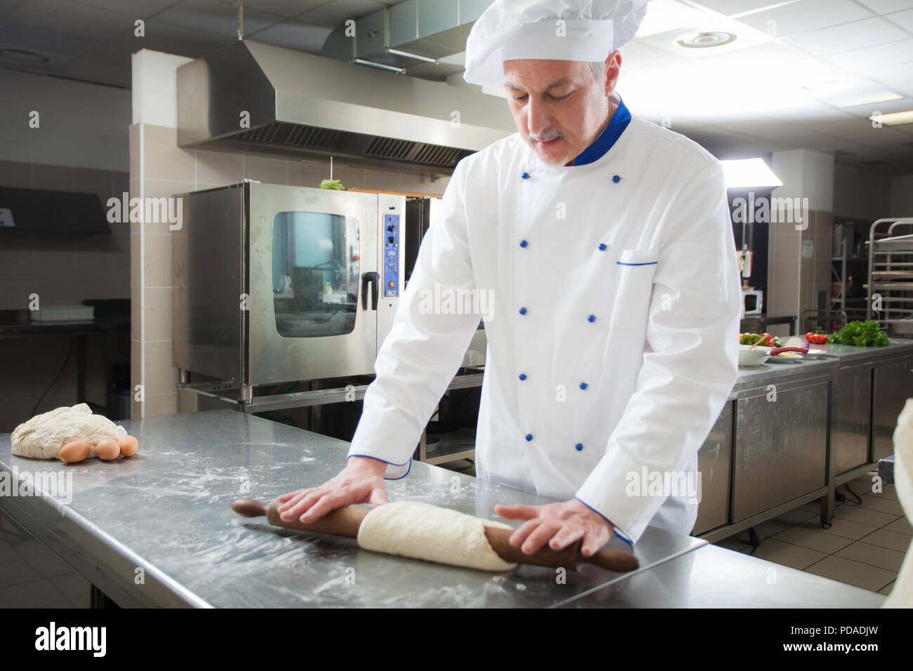 Professional chef at work Stock Photo - Alamy