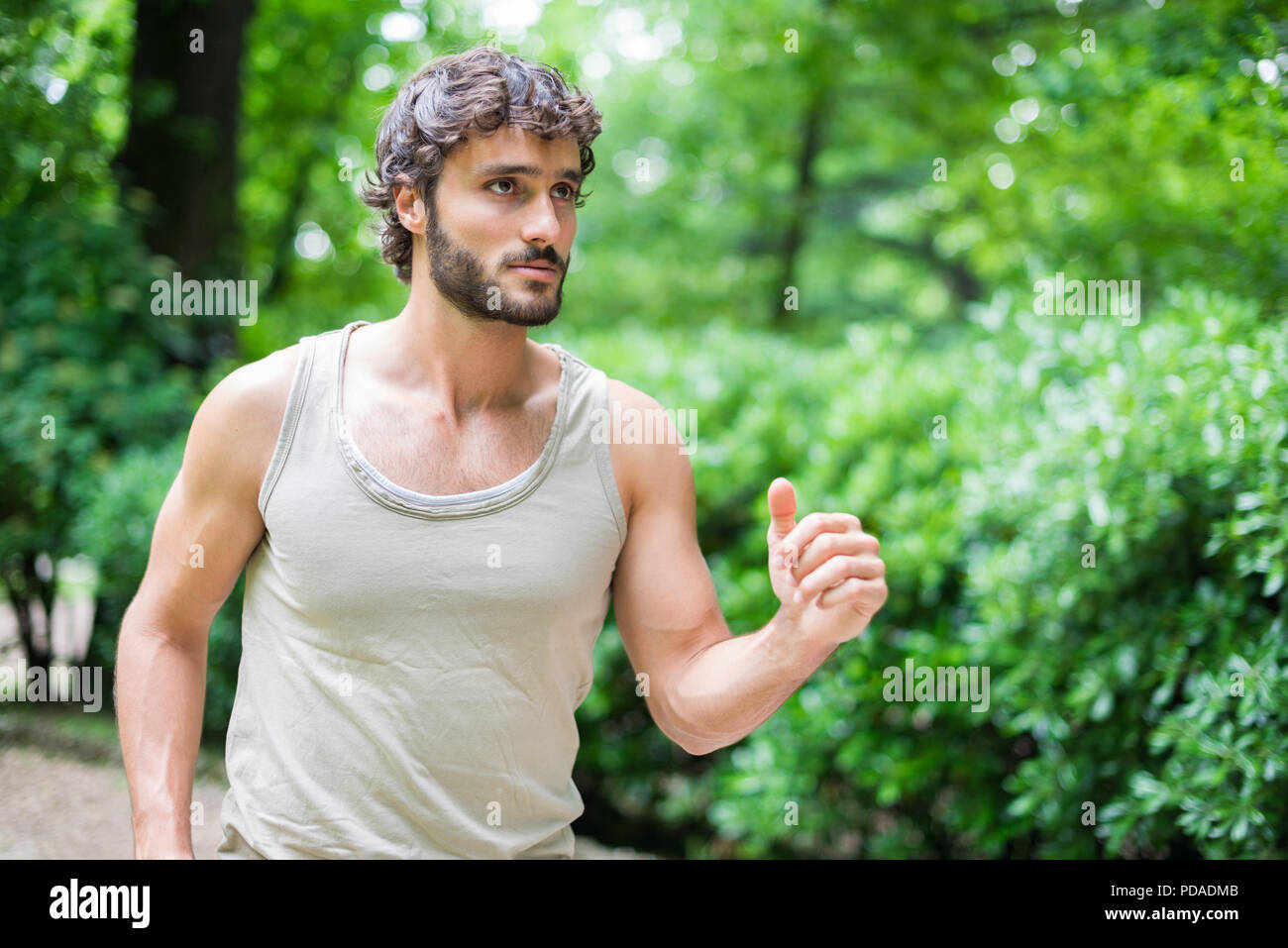 Man running outdoor Stock Photo - Alamy