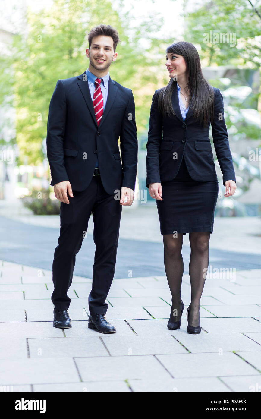 Business partners outdoor Stock Photo - Alamy