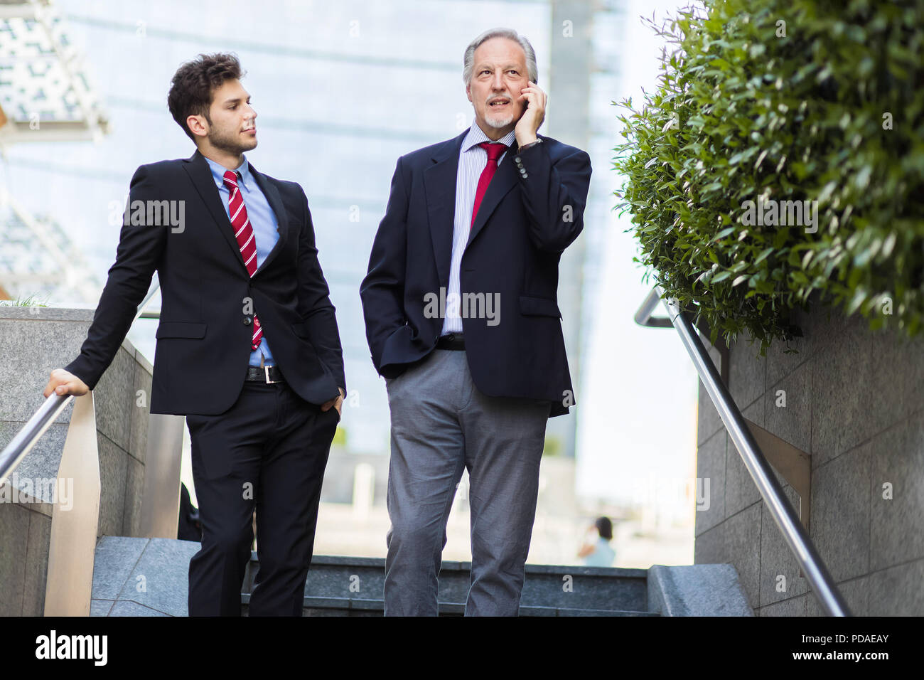 Business partners outdoor Stock Photo - Alamy
