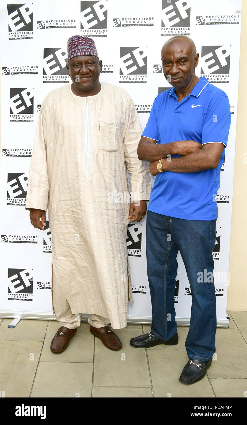His Royal Highness Shah Usman-Yamusa (left) and Neil Kenlock at ...
